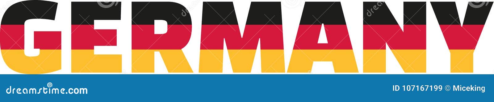 Germany flag word stock vector. Illustration of flag - 107167199
