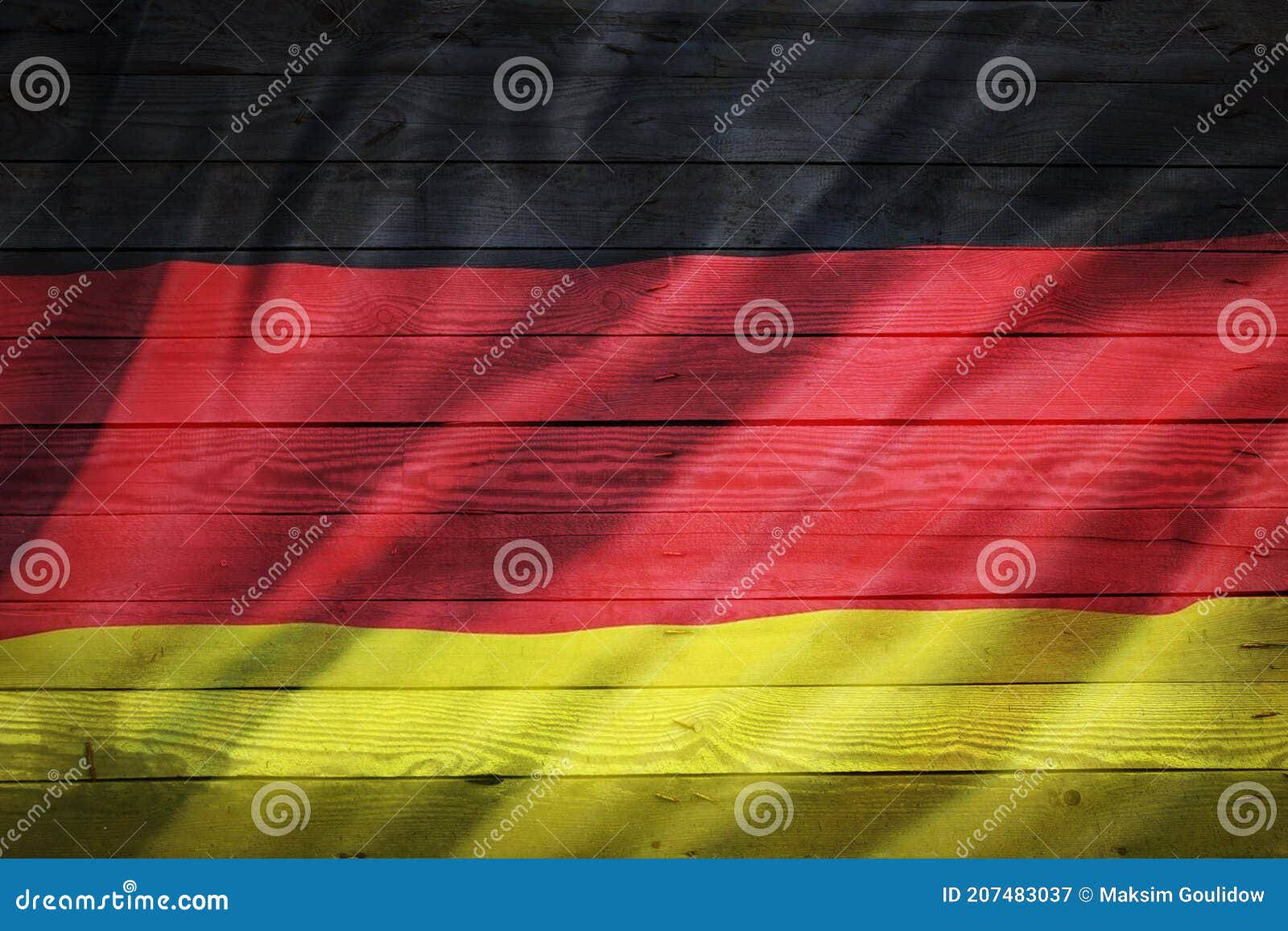 Germany - German National Flag on Wooden Texture Background Stock Image ...