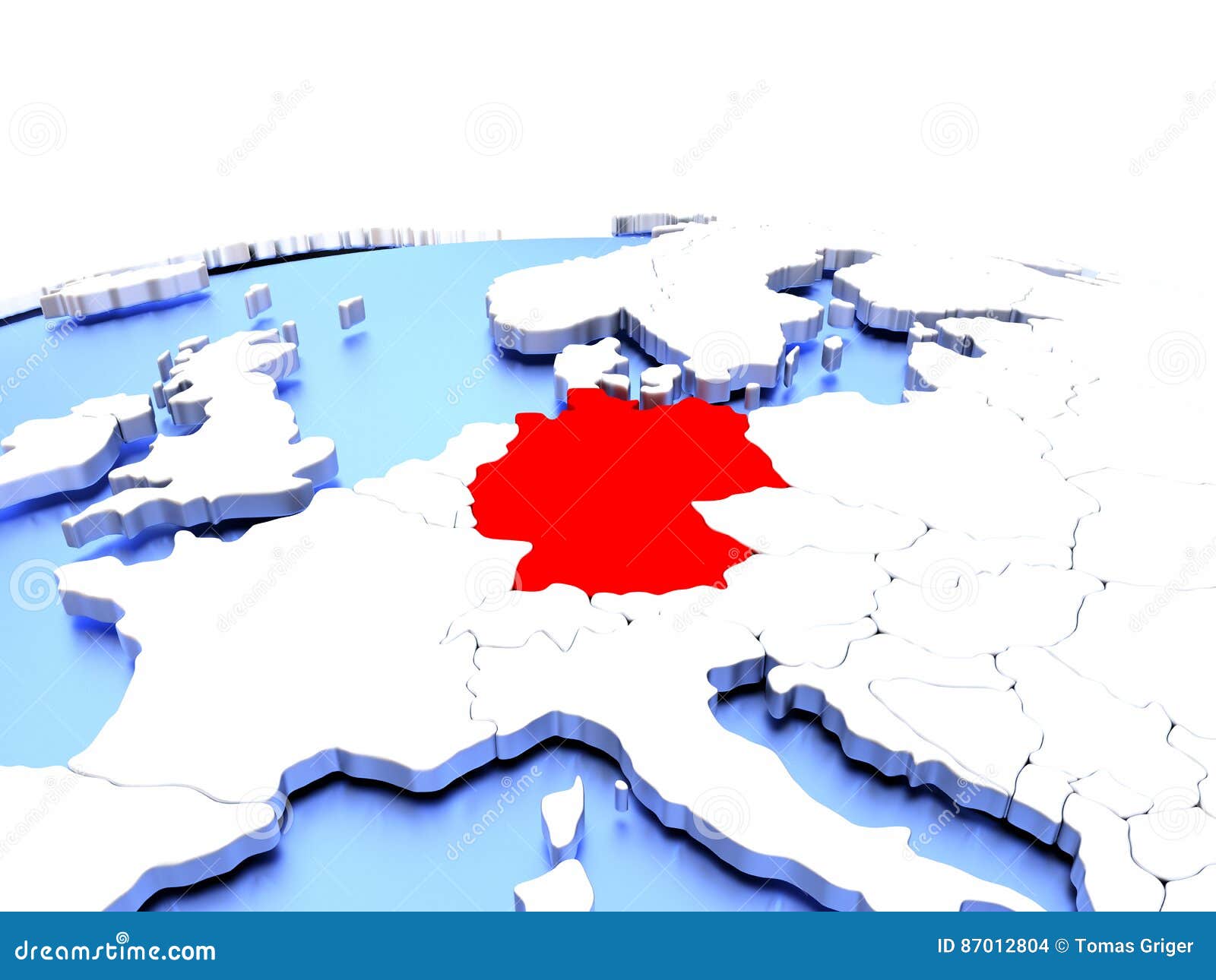 Germany on globe stock illustration. Illustration of country - 87012804