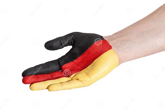 Germany in helping gesture stock image. Image of ensign - 31849303