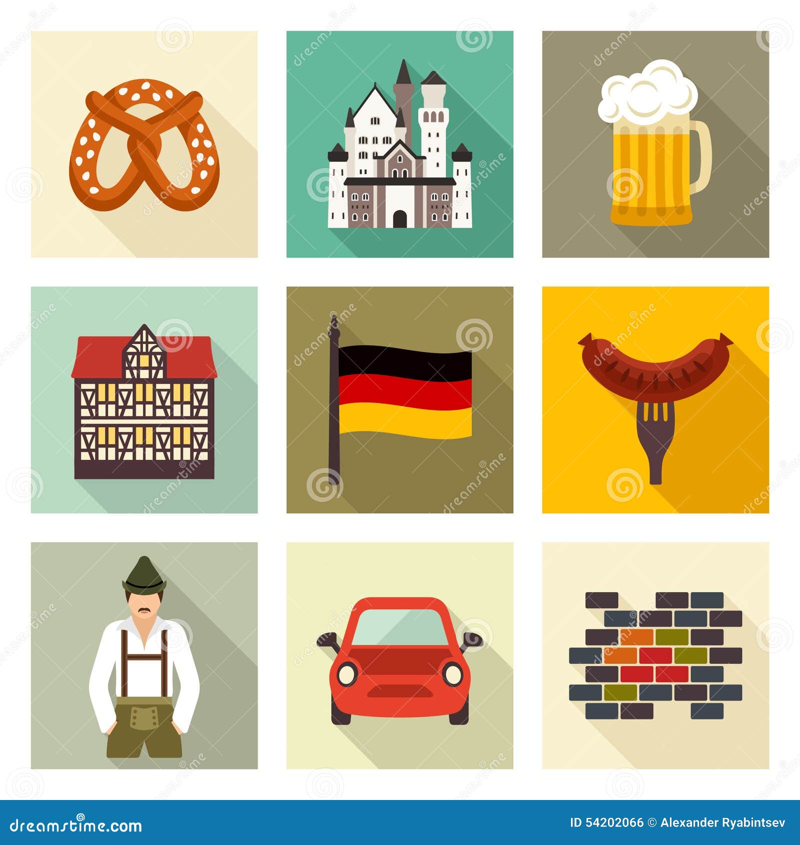 Germany icon set stock vector. Illustration of home, circle - 54202066