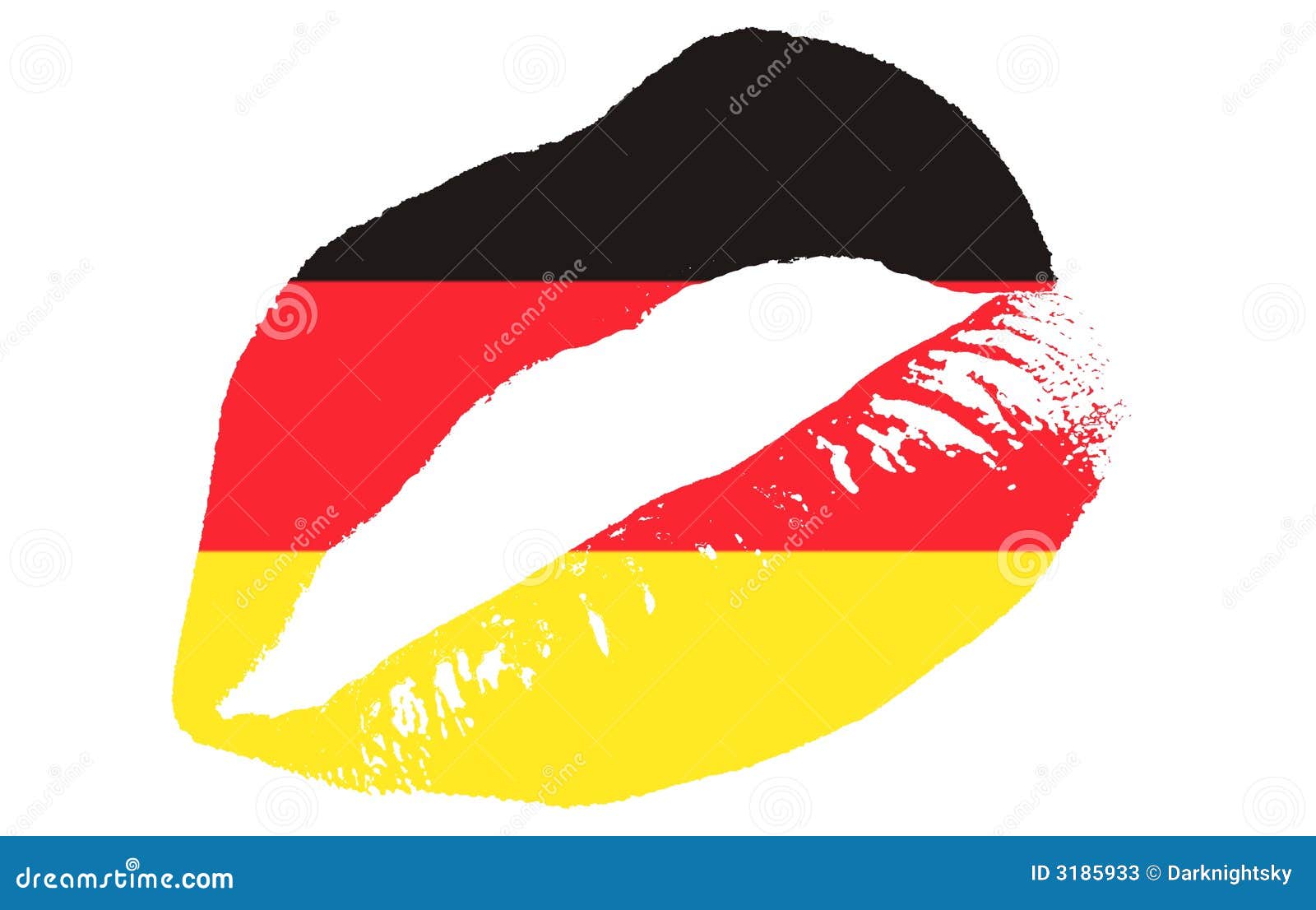 Germany Kiss stock illustration. Illustration of teutons - 3185933