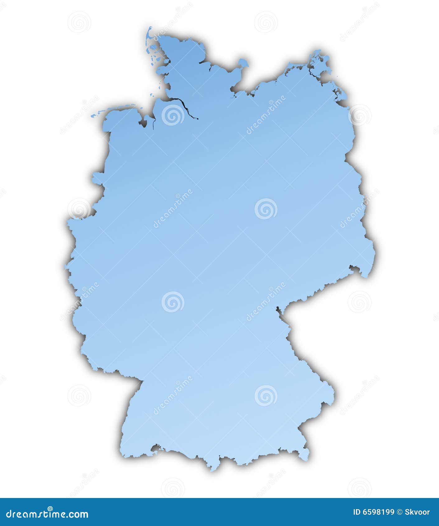 Germany map stock illustration. Illustration of geography - 6598199