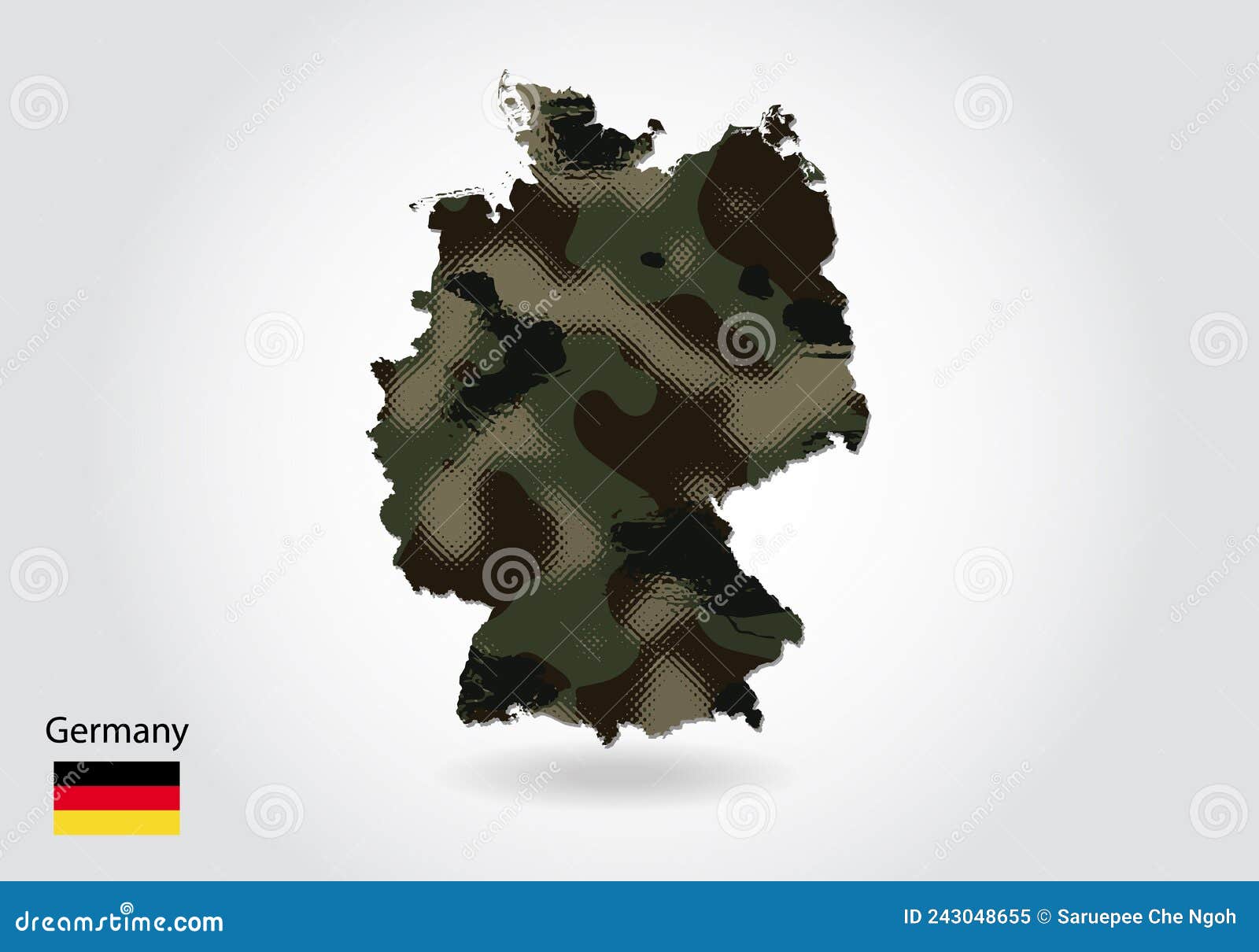 Germany Soldier Surrender With Raised Hands In Height Vector ...