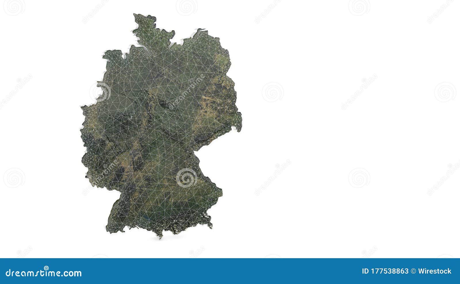 A Germany Map of Digital Isolated Illustration Stock Image - Image of ...