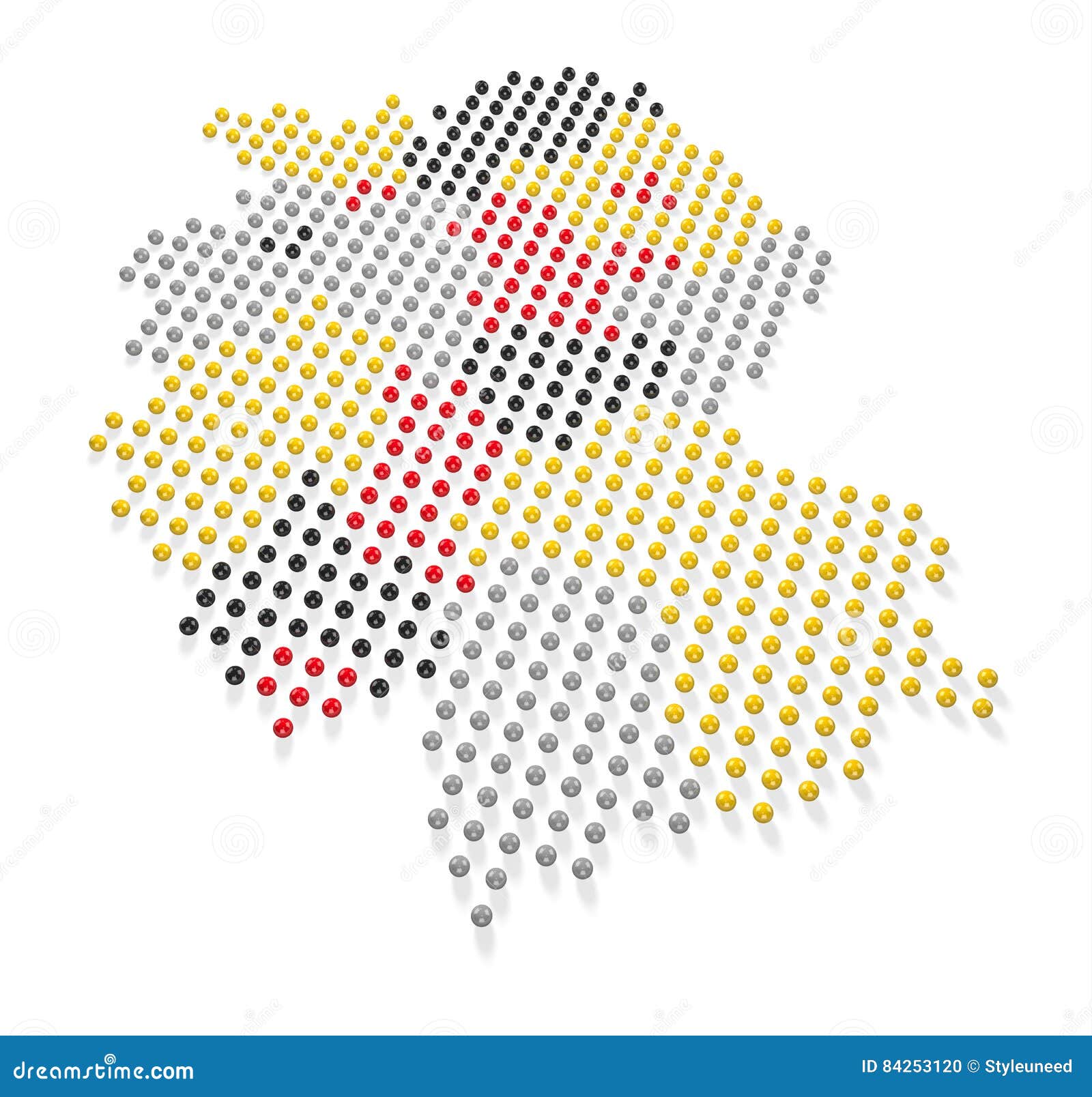 Germany Map and Flag Colors 3 Stock Illustration - Illustration of ...