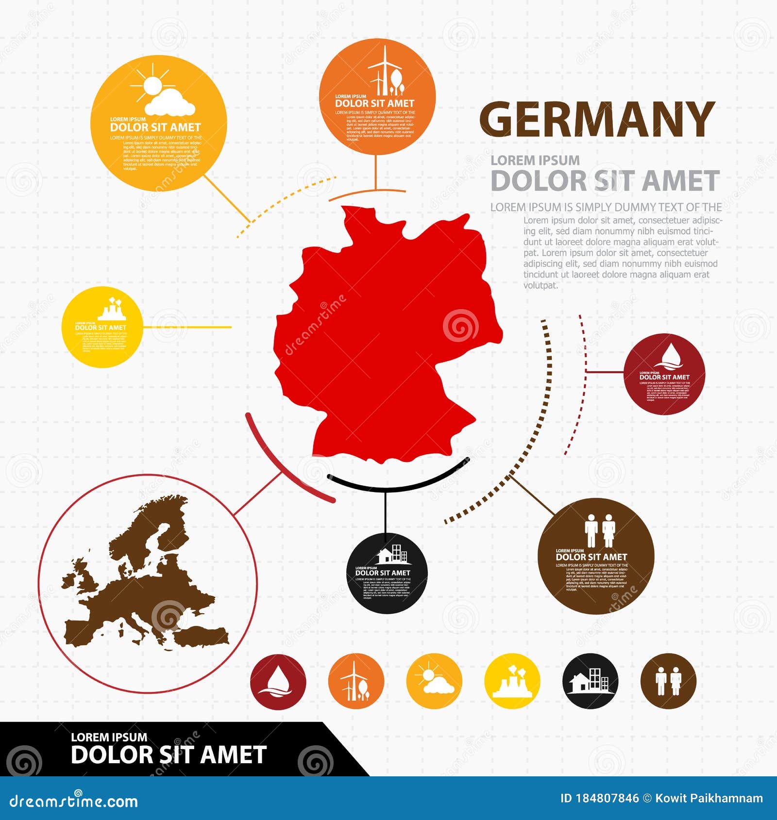 Germany - Highly Detailed Editable Political Map With Separated Layers ...