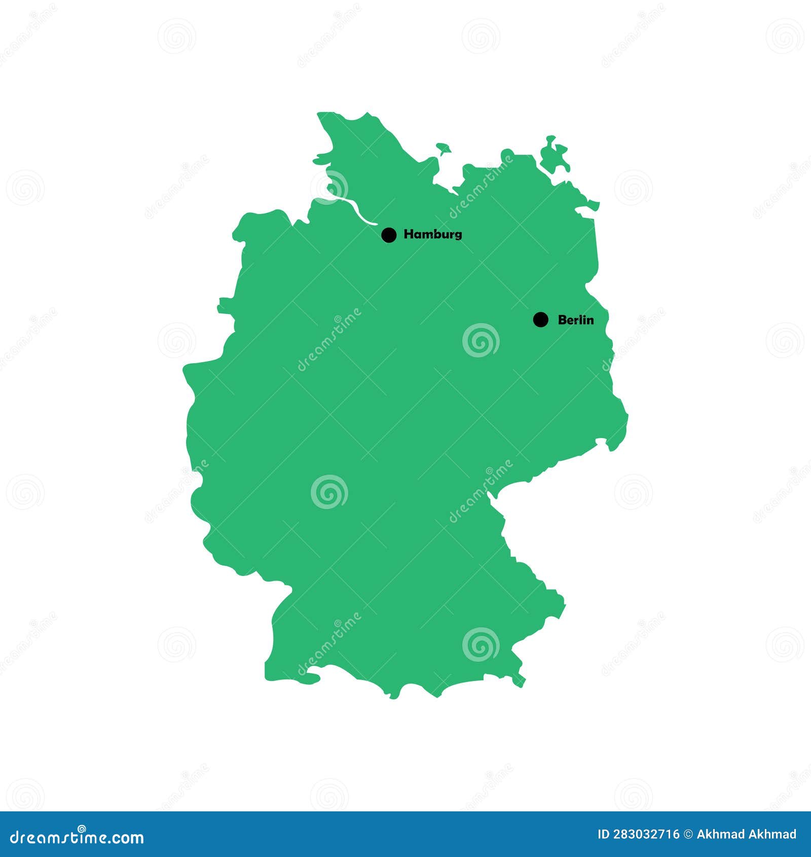 Germany map icon stock vector. Illustration of shape - 283032716