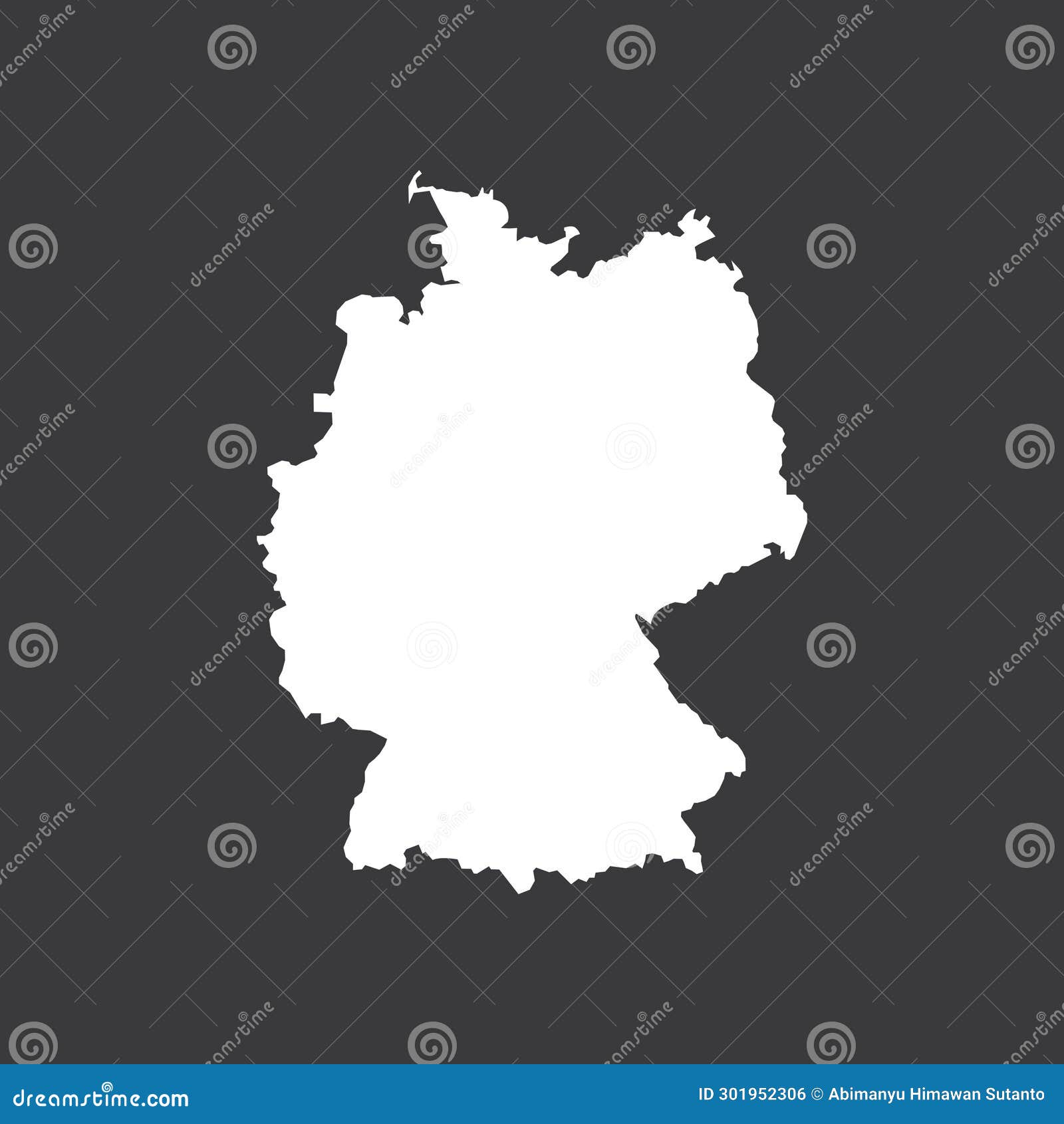 Germany map icon vector stock vector. Illustration of world - 301952306