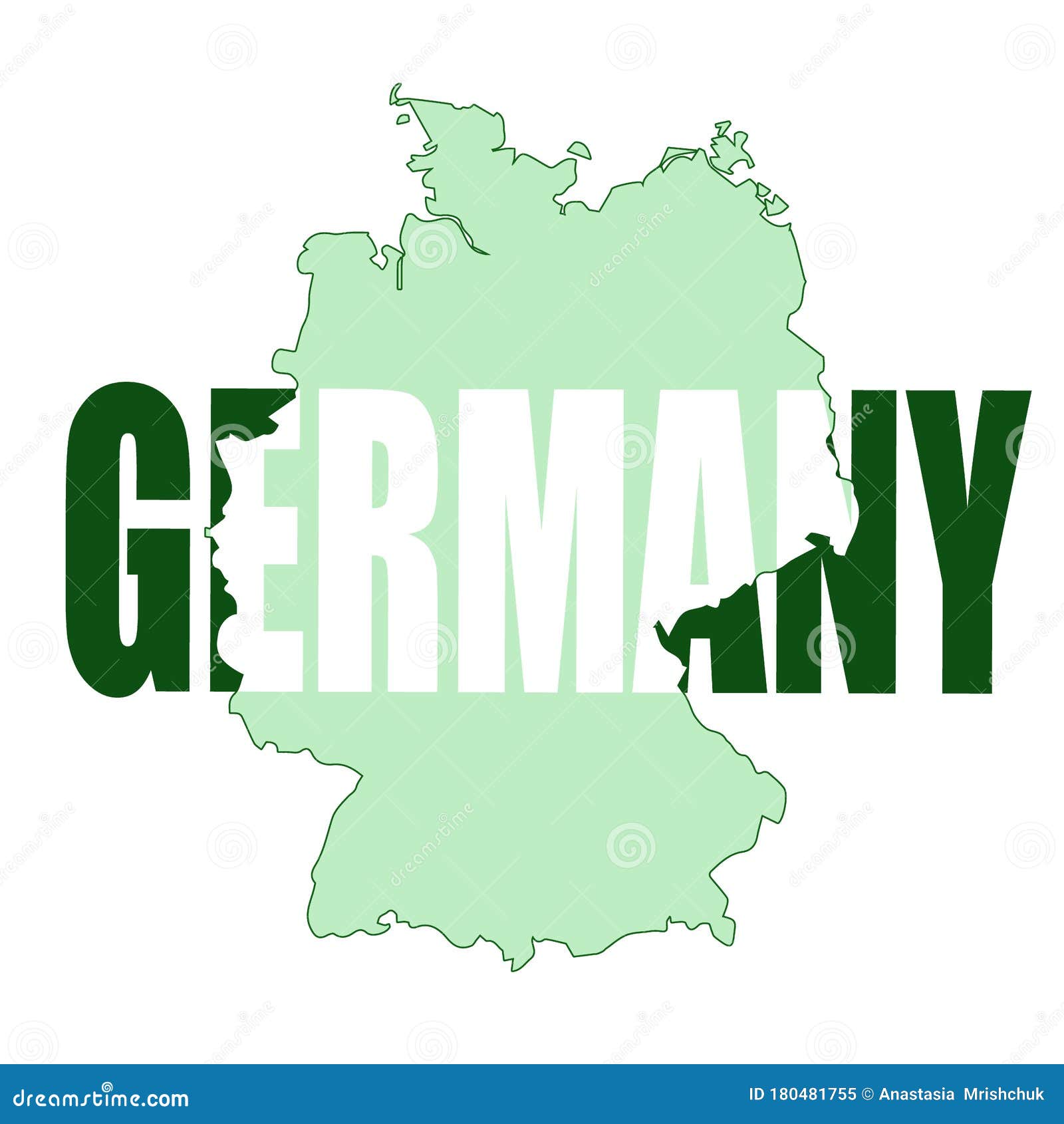 Germany Map Icon on a White Background Stock Illustration ...