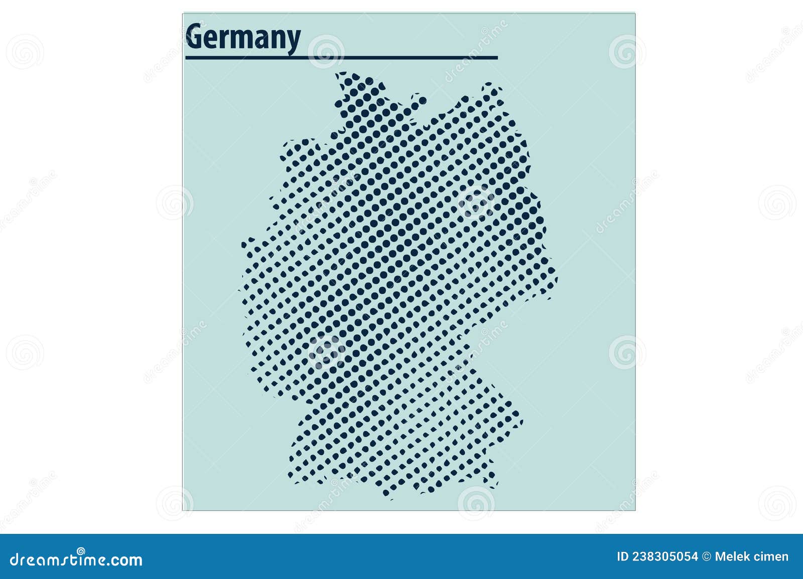 Germany Map Illustration Vector Stock Vector - Illustration of outline ...