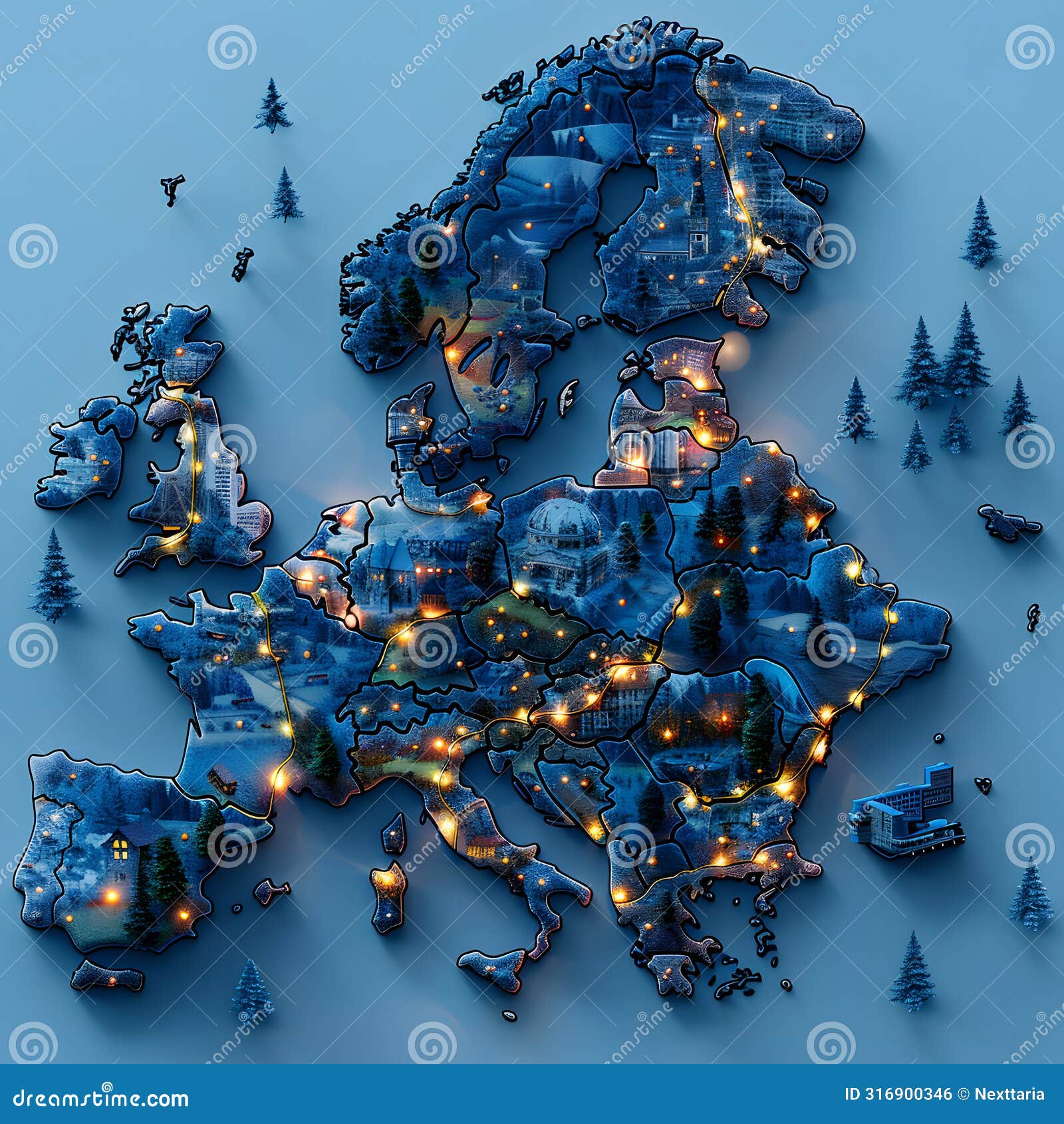 Germany Map - Modern Digital Illustration for Creative Projects Stock ...