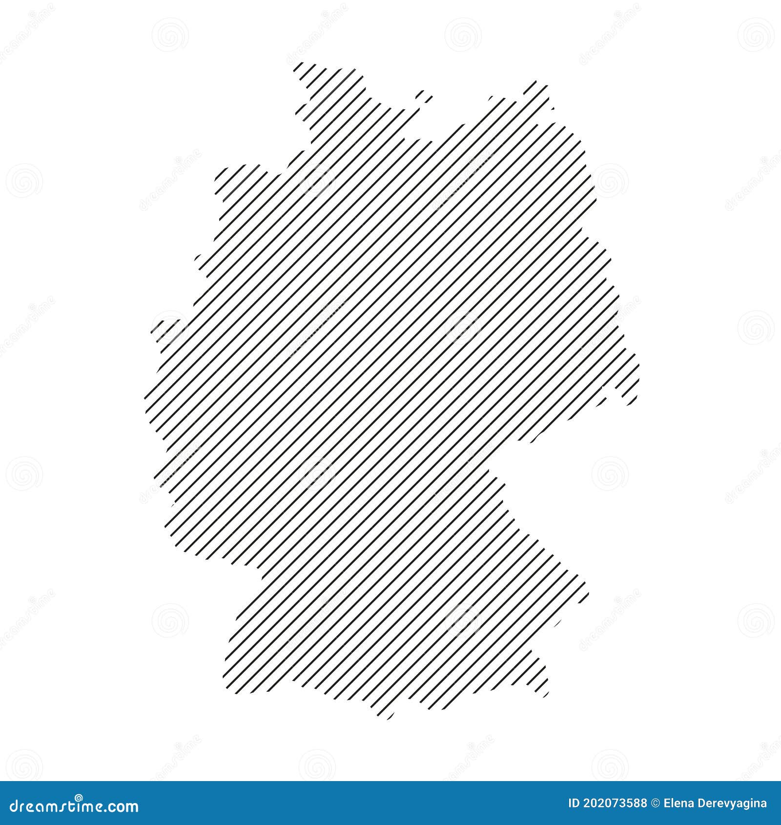 Germany Map from Pattern of Black Slanted Parallel Lines. Vector ...