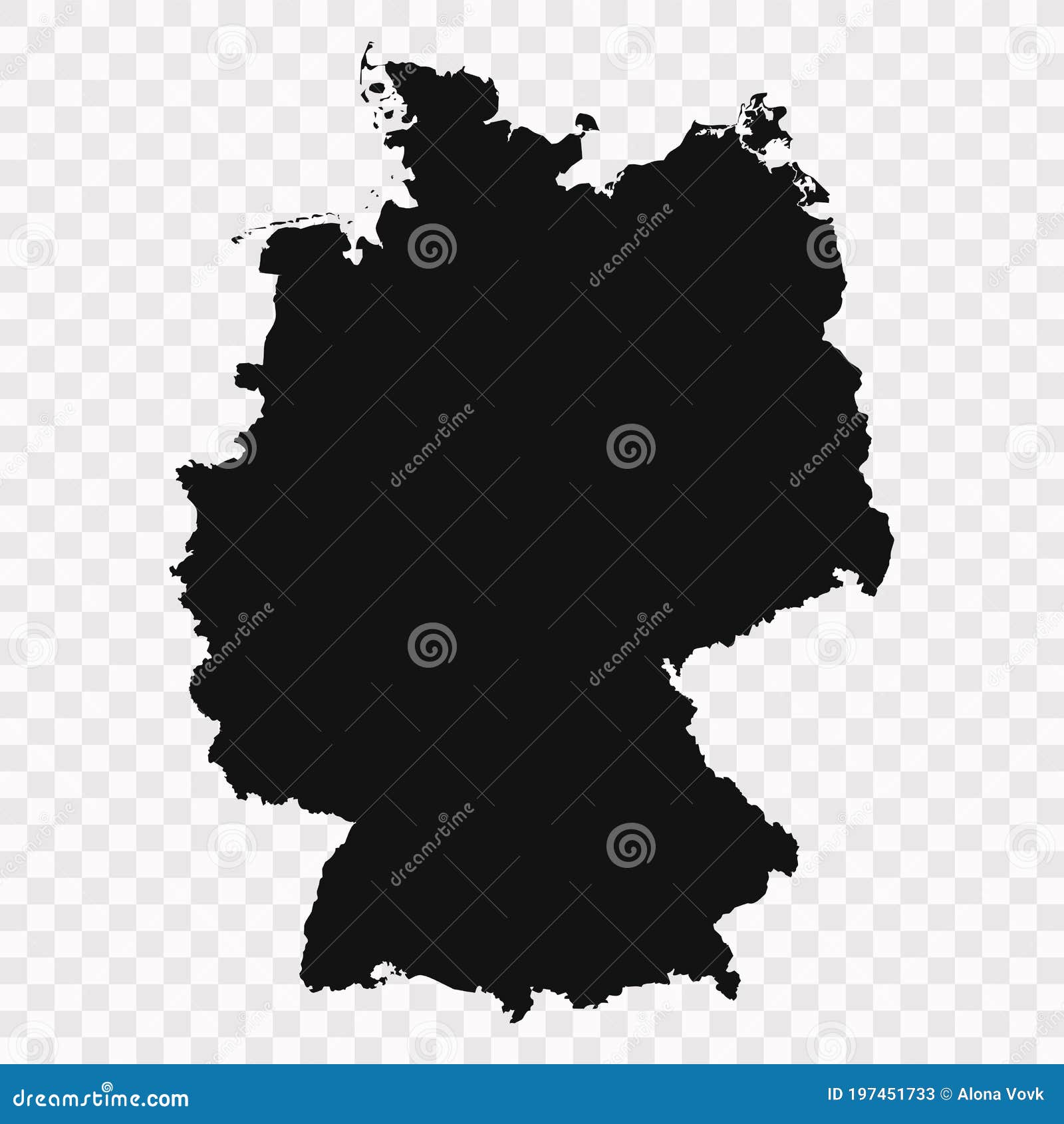 Germany Map - Stock Vector Illustration Stock Illustration ...