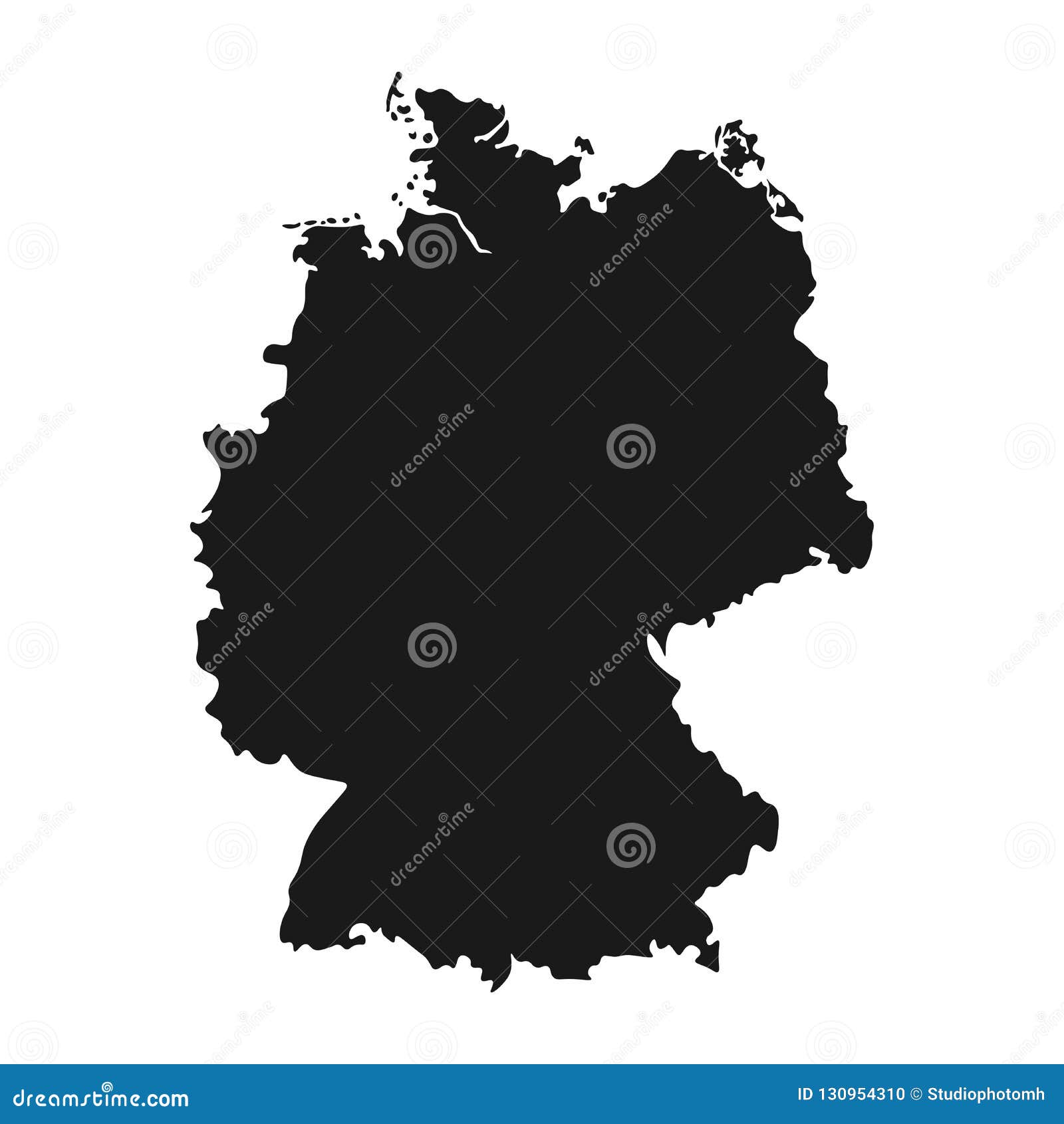 Germany Map Vector. European German Country Icon Stock Vector ...