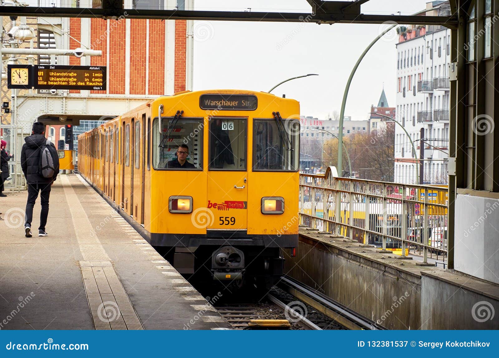 Germany. Metro Station in Berlin. February 17, 2018 Editorial ...