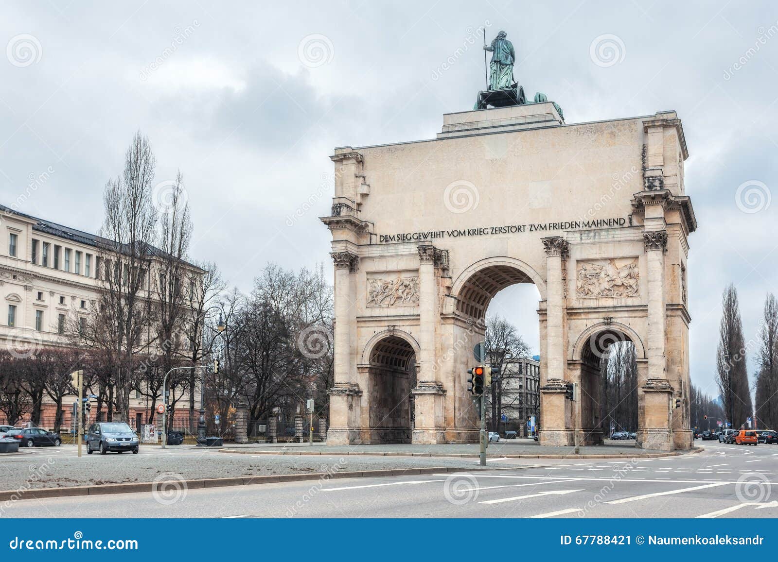 Germany, Munich - MAR 12 : Triumphal Arch on March 12, 2012 in ...