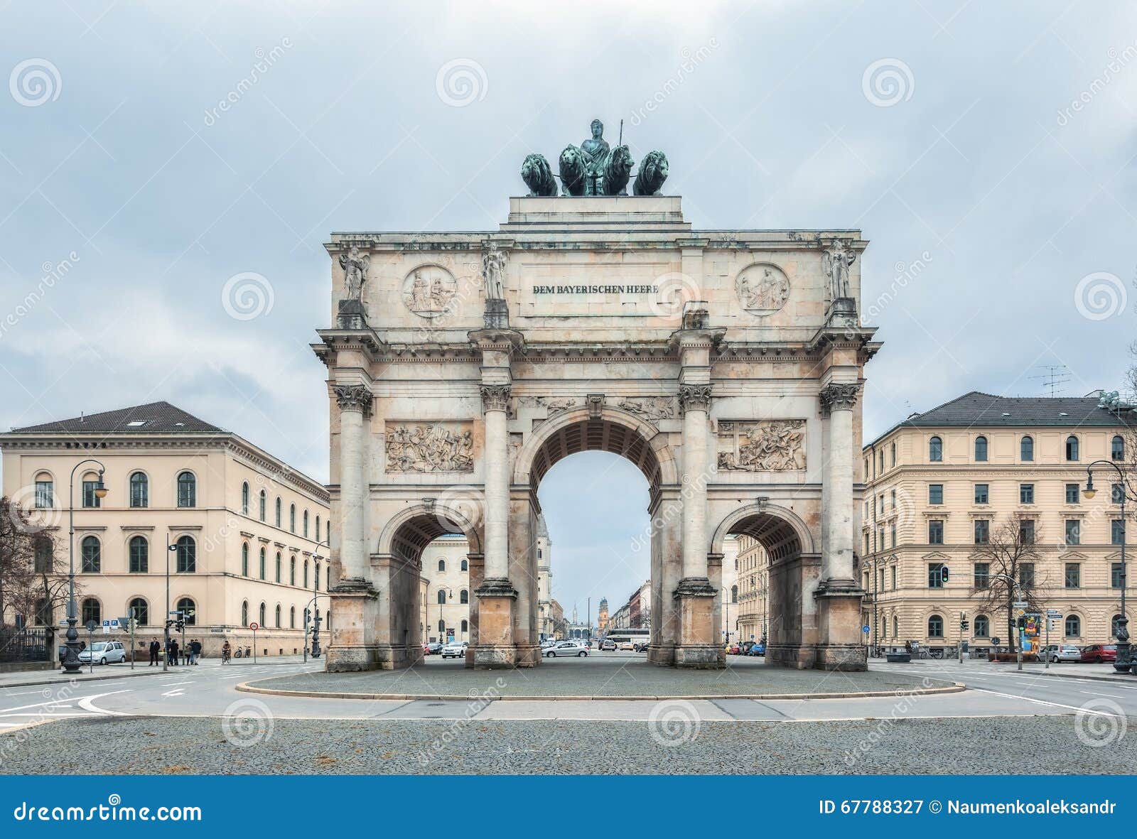 Germany, Munich. Triumphal Arch. Editorial Photography - Image of ...
