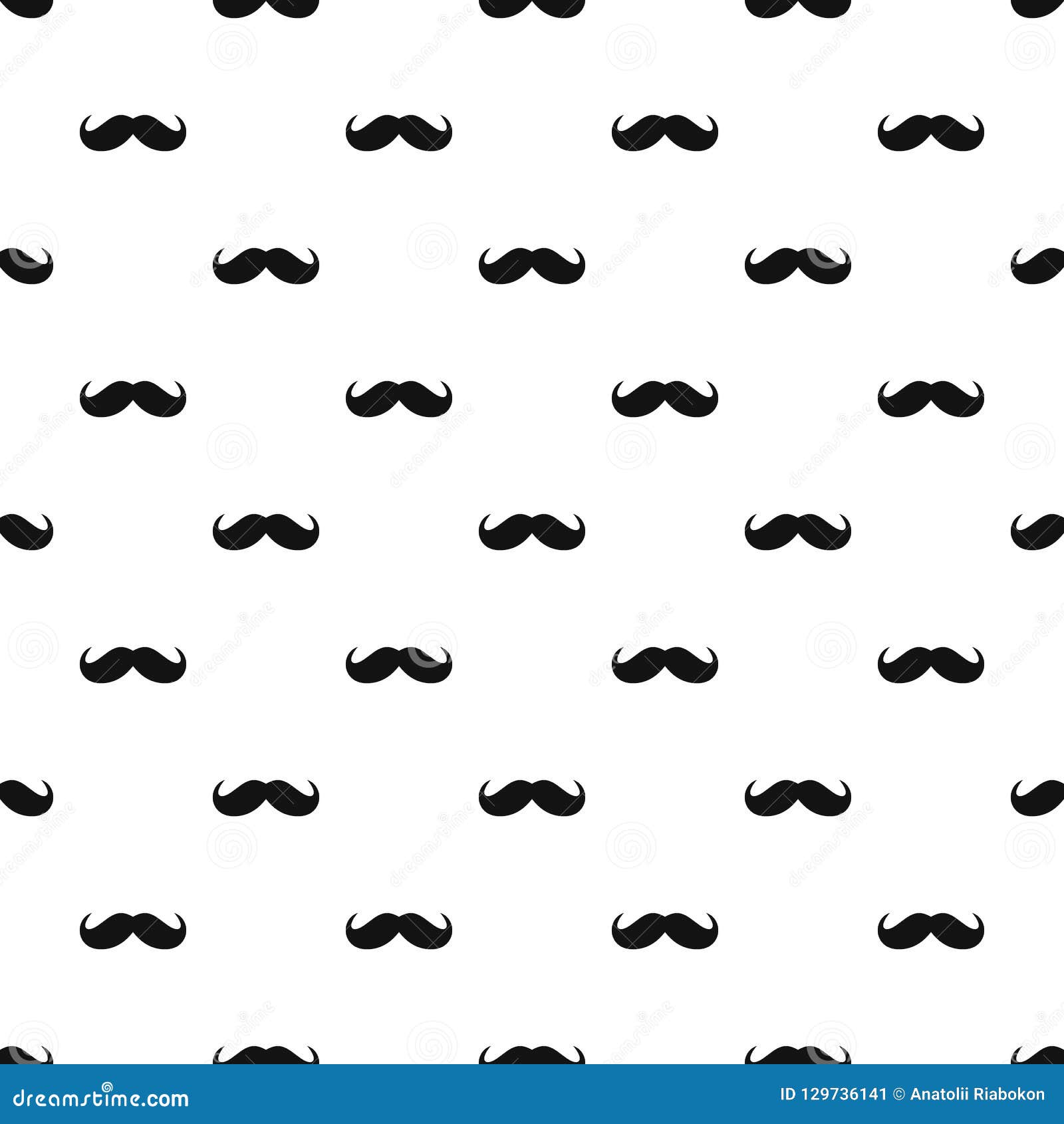 Germany Mustache Pattern Seamless Vector Stock Vector - Illustration of ...