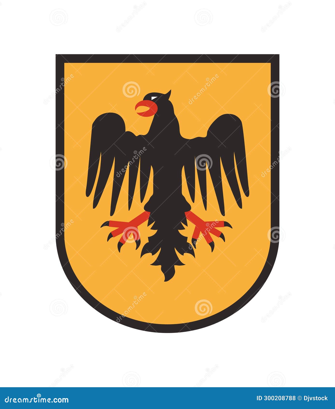 Germany national crest stock vector. Illustration of shield - 300208788