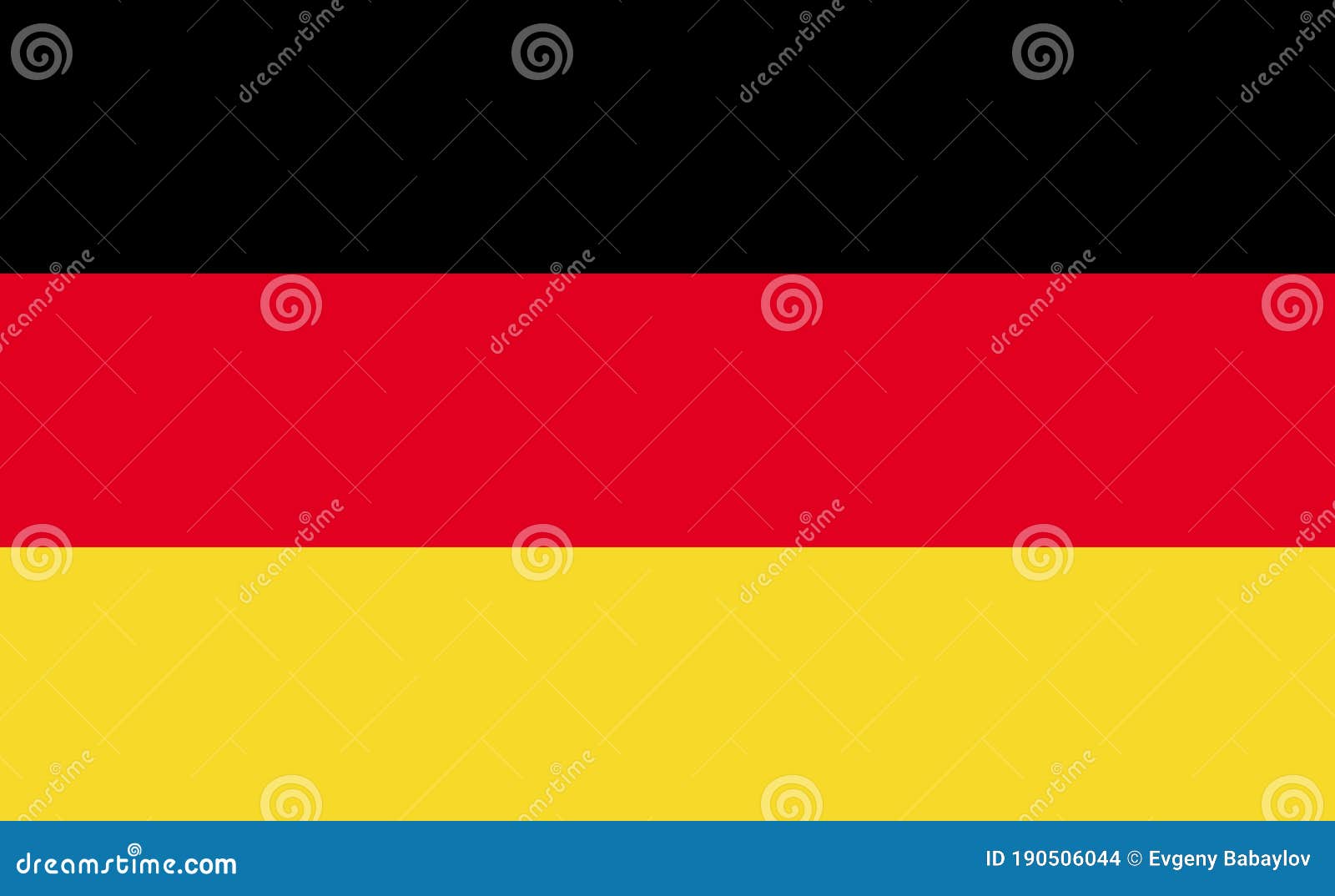 Germany National Flag in Exact Proportions - Vector Stock Illustration ...