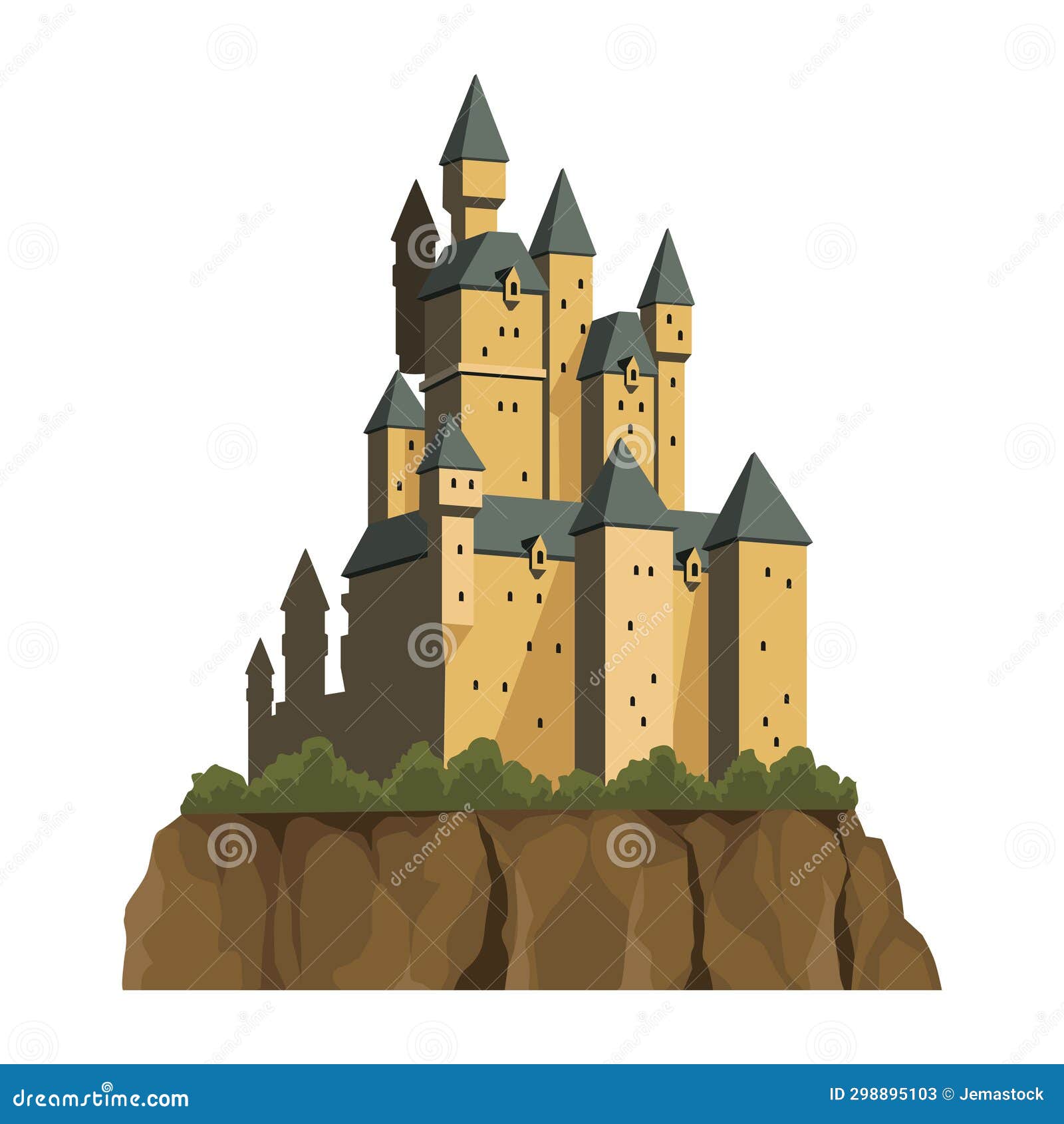 Germany Neuschwanstein Castle Stock Illustration - Illustration of ...