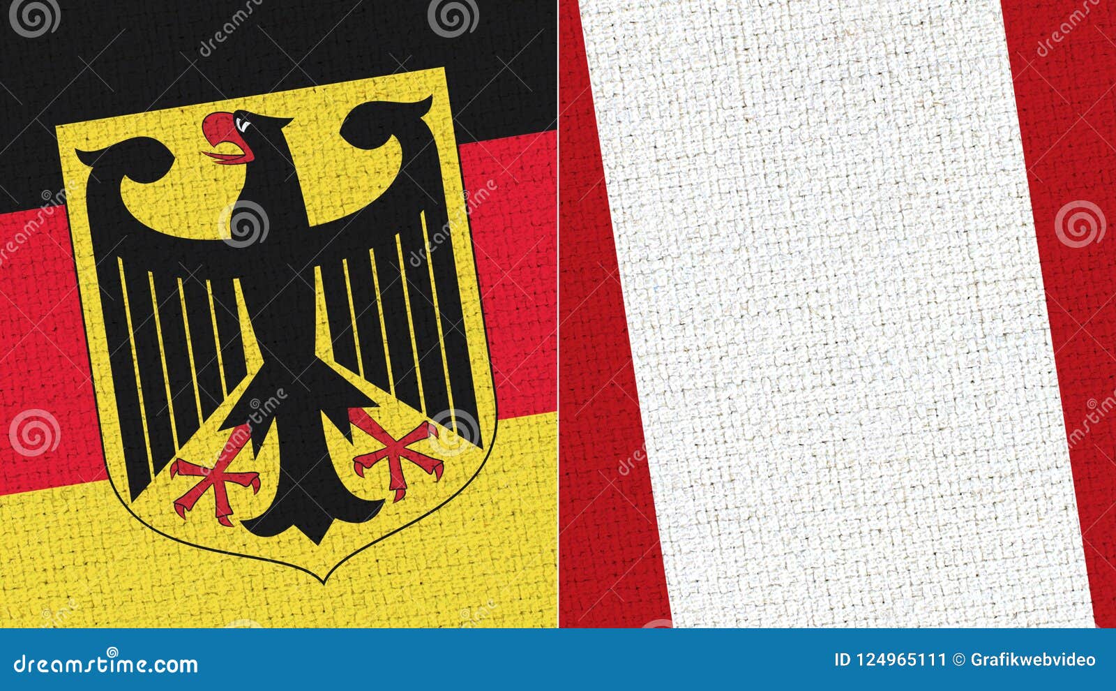 Germany and Peru Flag - Fabric Texture Stock Image - Image of ...
