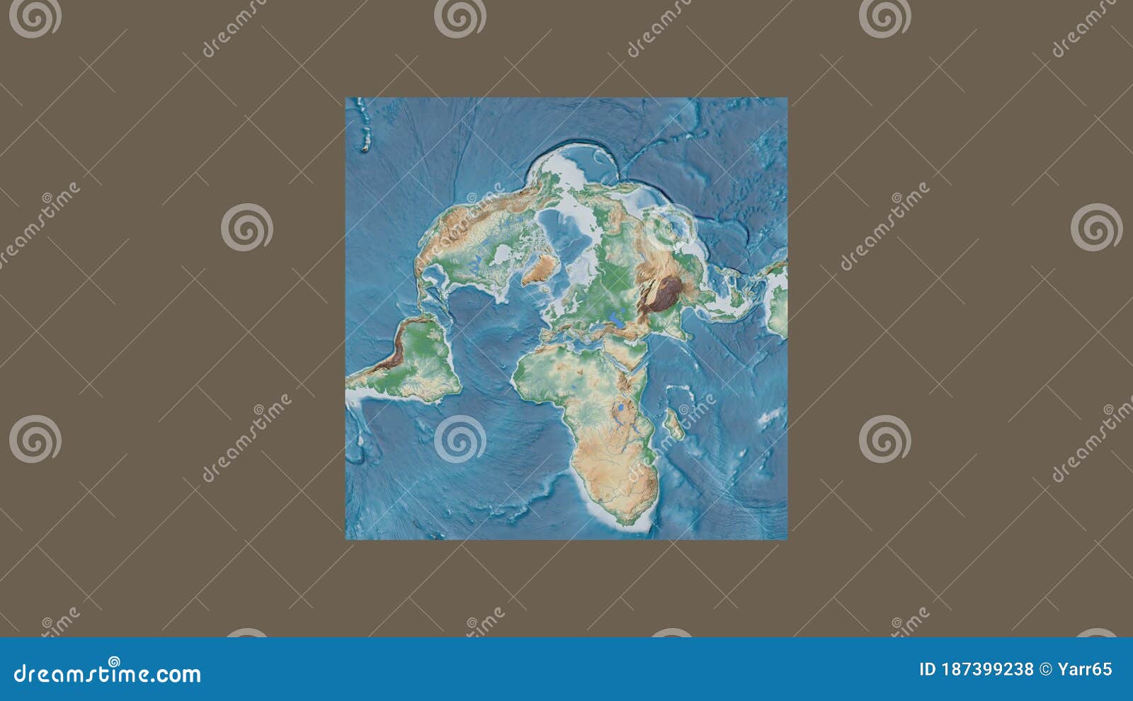 Germany - Physical. Centered in a Square Stock Illustration ...