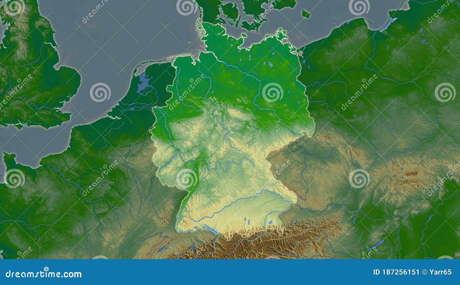 Germany - Physical. Composition Stock Illustration - Illustration of ...