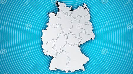 Germany on Blue Background and Circular Rays Stock Illustration ...