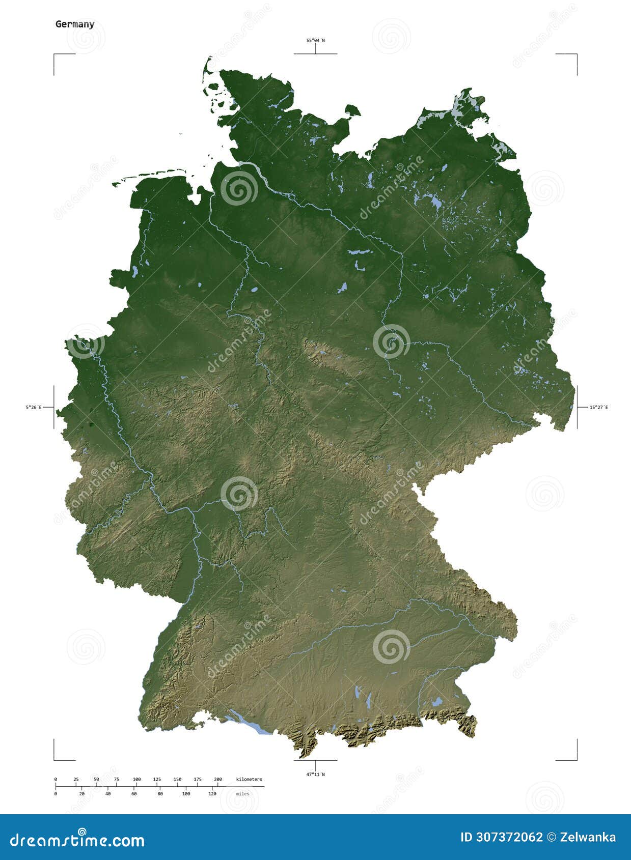 Germany Shape on White. Pale Stock Illustration - Illustration of pale ...