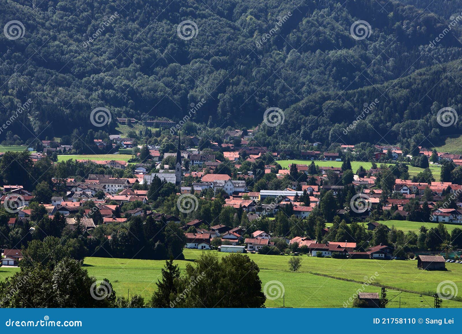 Germany small town stock photo. Image of farmland, beautiful - 21758110