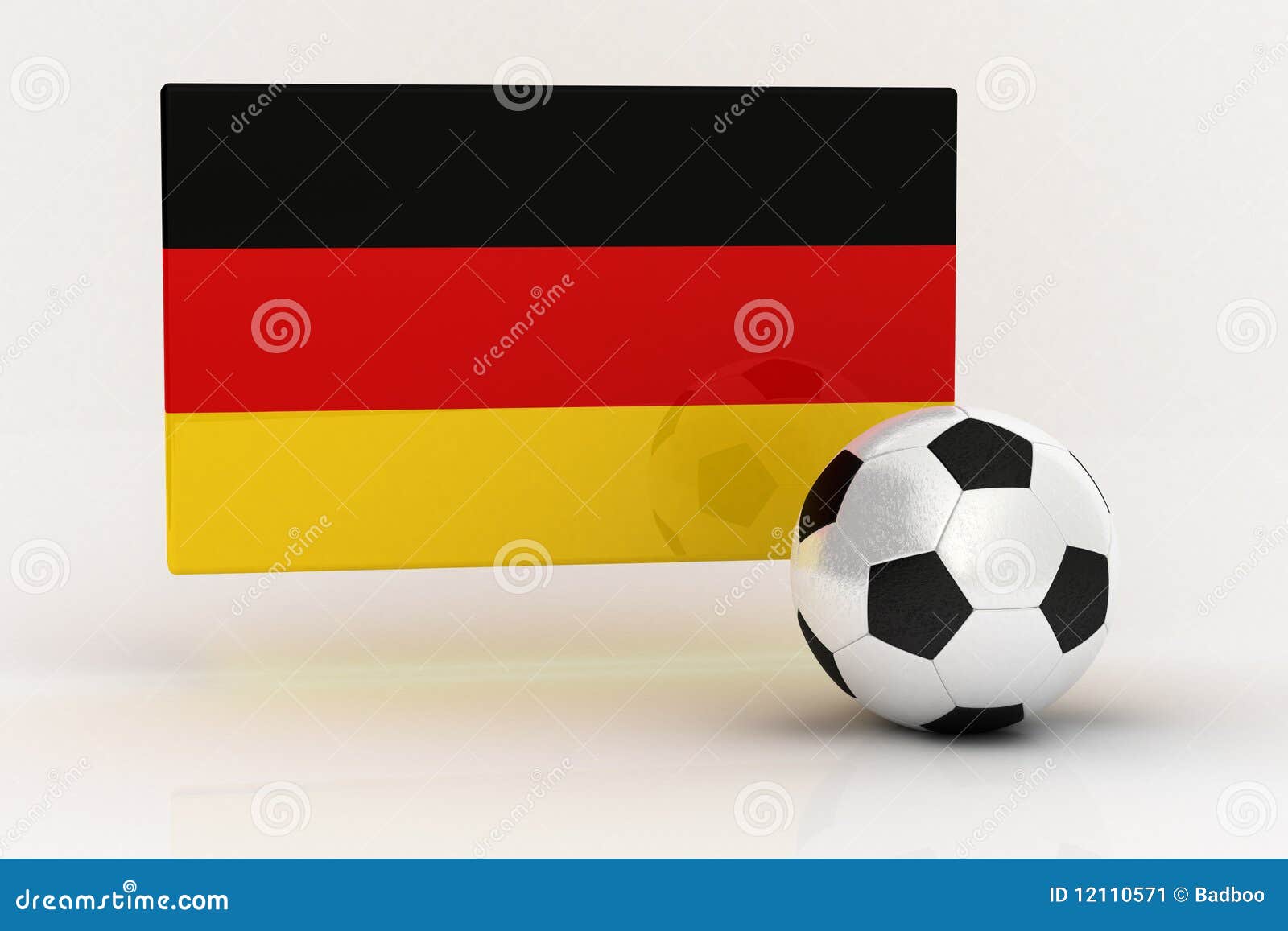 Germany Soccer stock illustration. Illustration of ball - 12110571