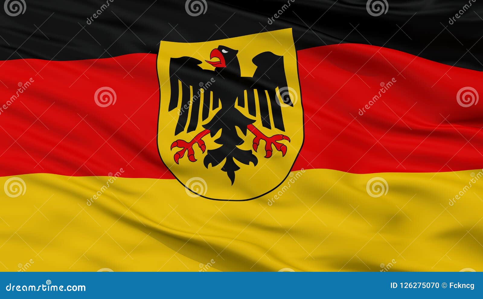 Germany State Flag Closeup View Stock Illustration - Illustration of ...
