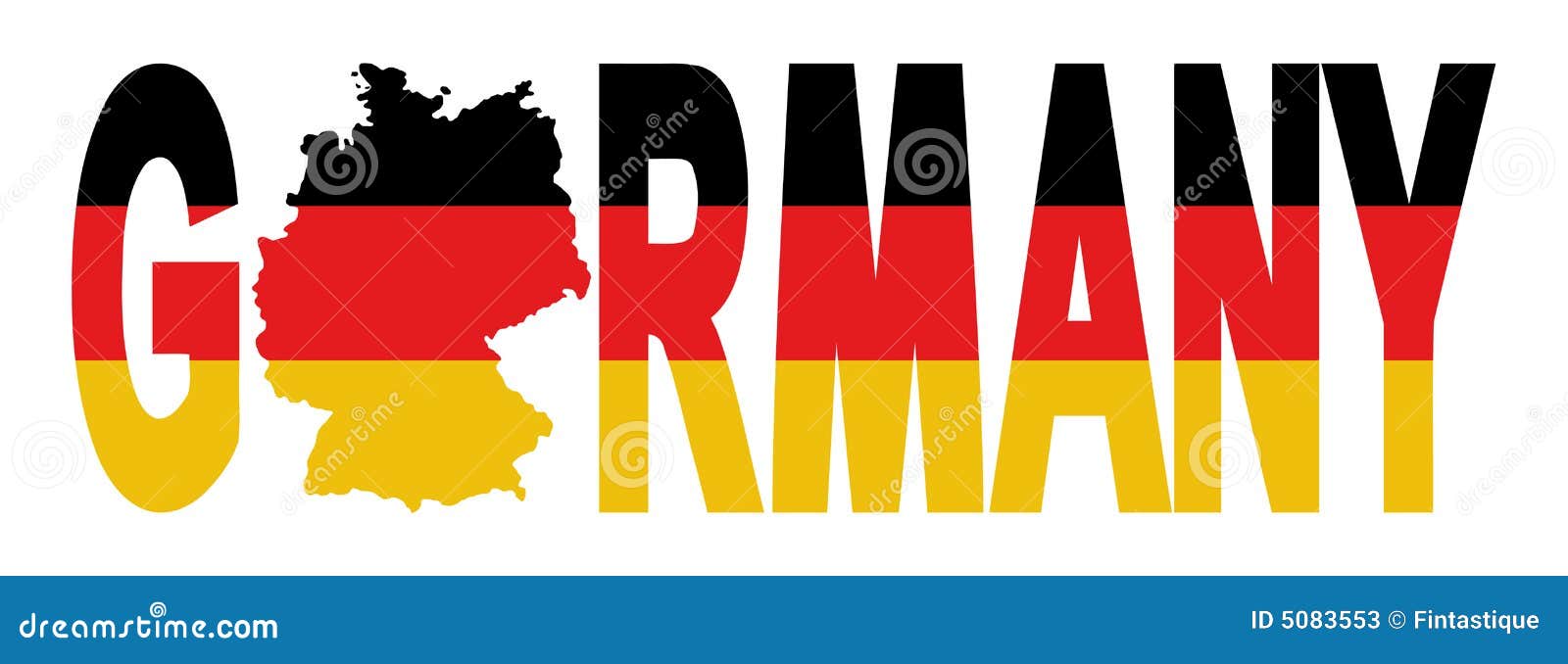 Germany text with map stock vector. Illustration of flag - 5083553