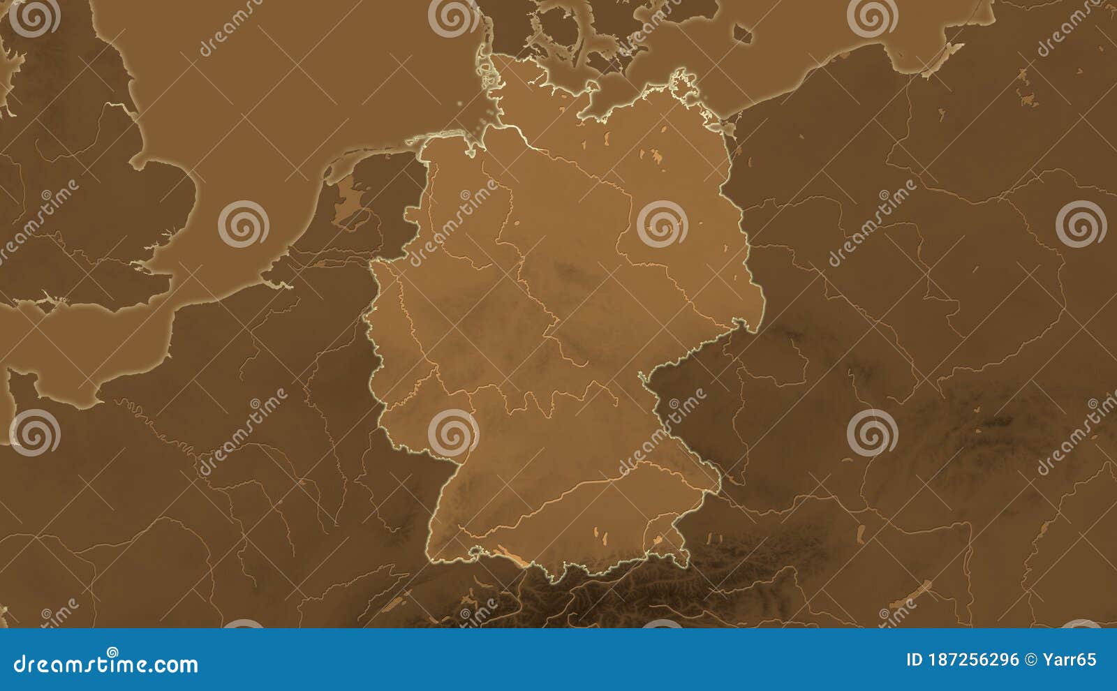 Germany - Tint. Composition Stock Illustration - Illustration of globe ...