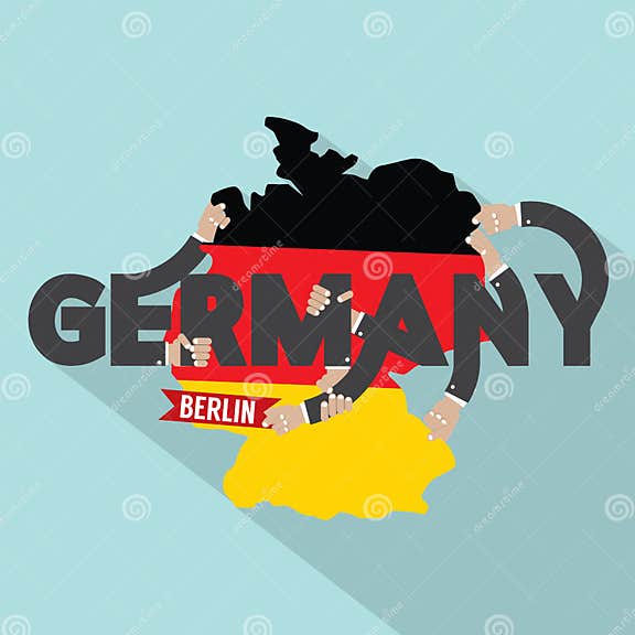Germany Typography Design. stock vector. Illustration of signboard ...