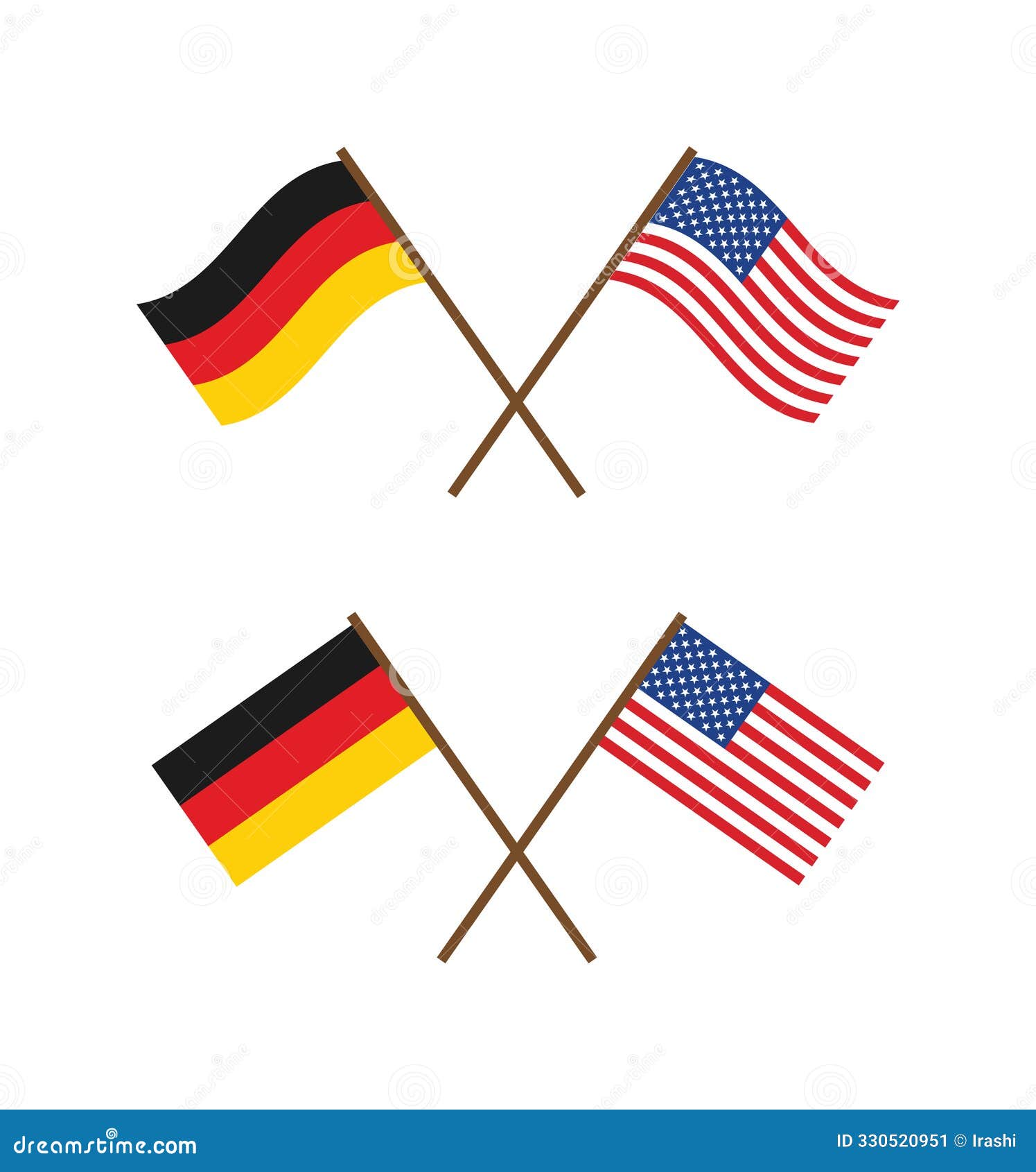 Germany and USA flag stock vector. Illustration of independence - 330520951
