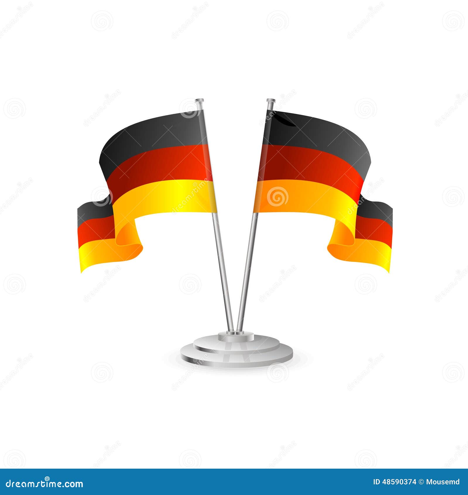 Germany Vector Table Flag Isolated Stock Vector - Illustration of ...