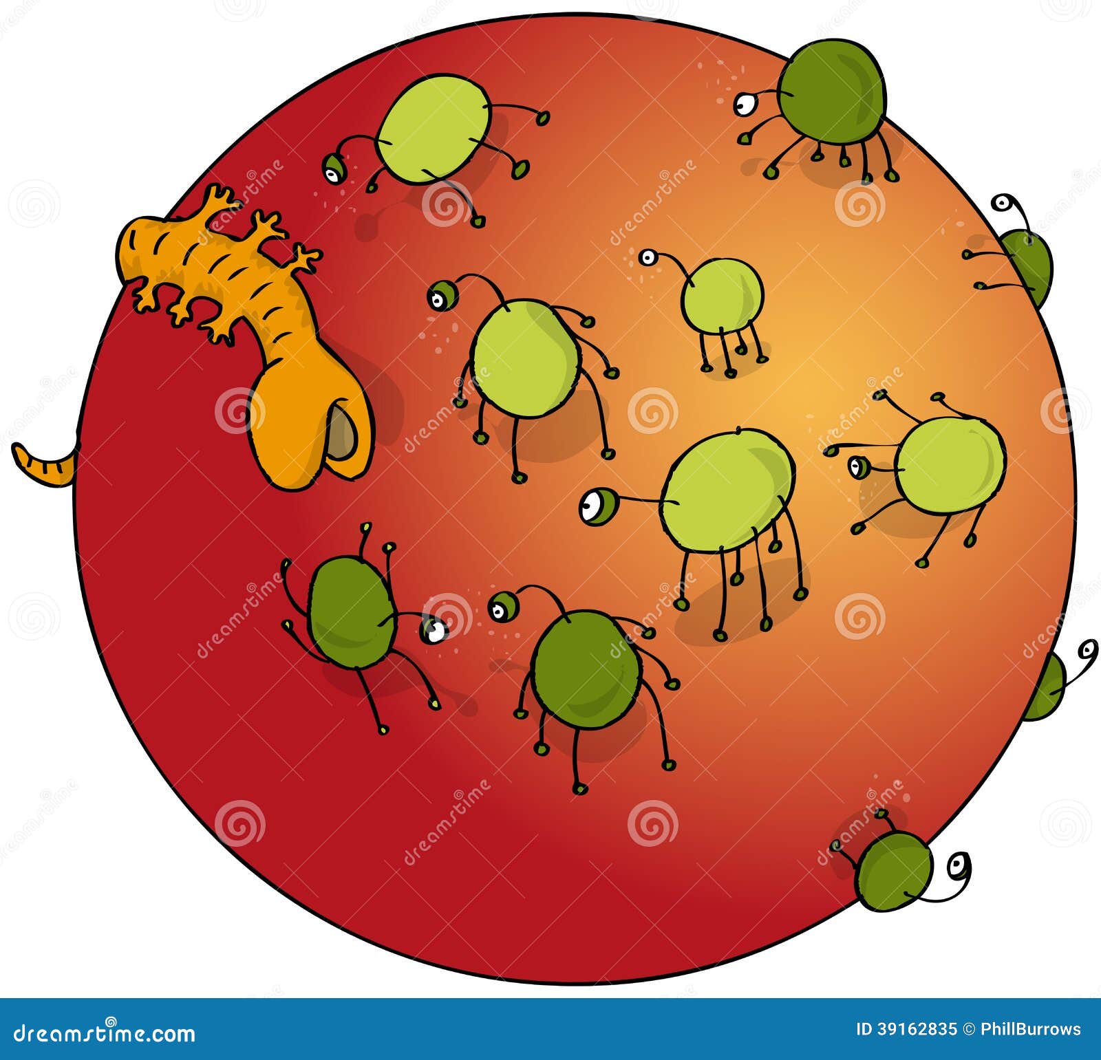 Germi illustrazione vettoriale. Illustrazione di freddo - 39162835