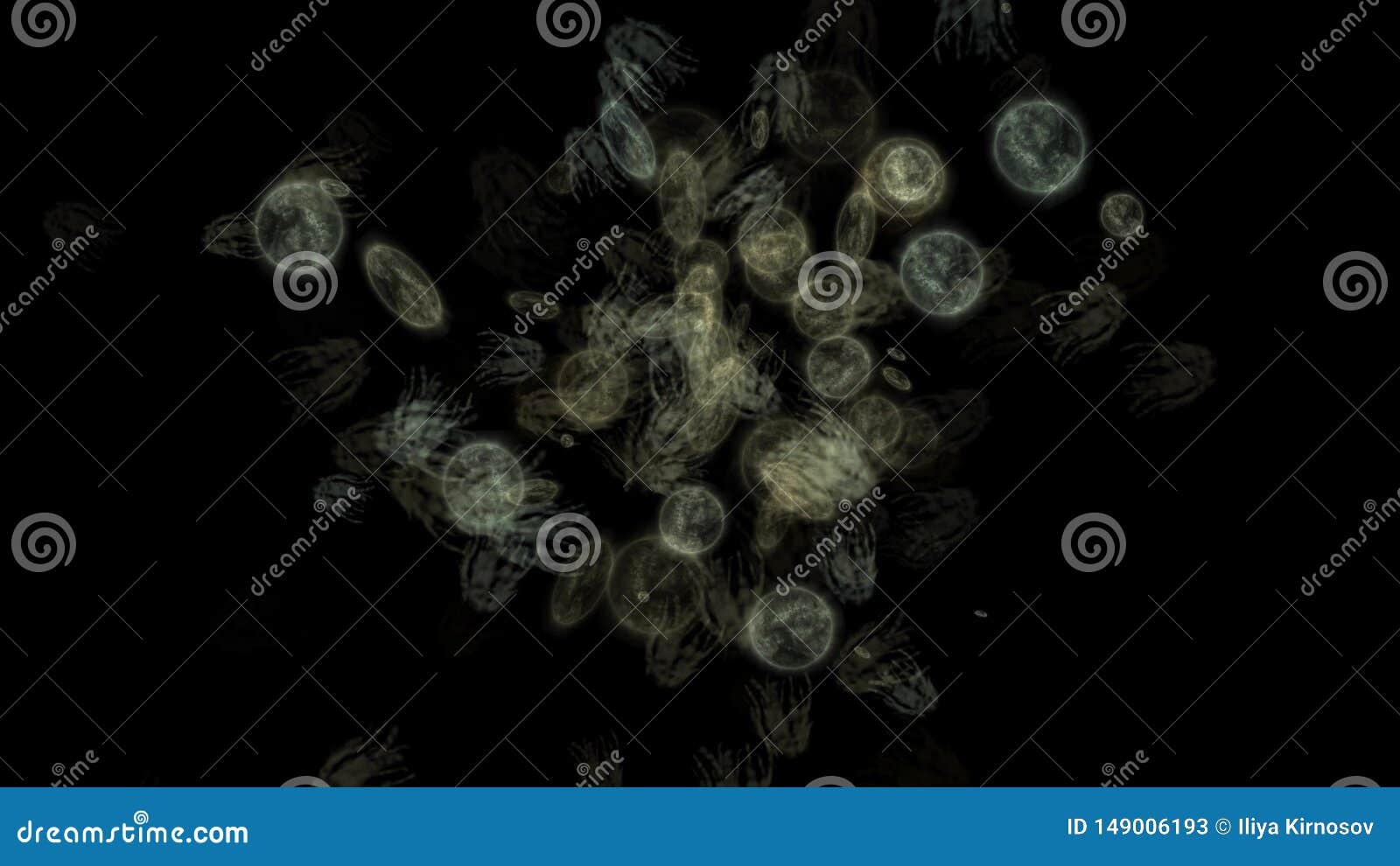 Microbes Multiply are Divided Moving. Stock Video - Video of liquid ...