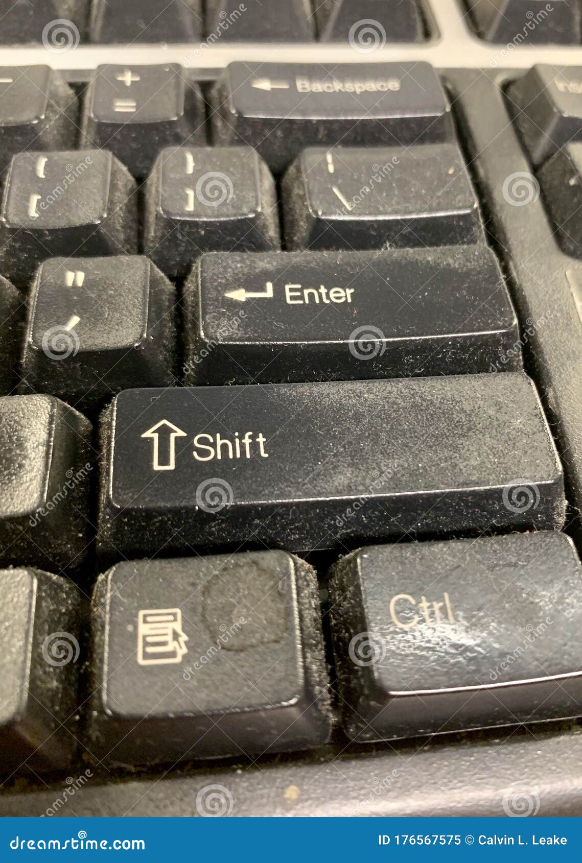 Germs and Dirt on a Computer Keyboard Stock Image - Image of dirt, muck ...