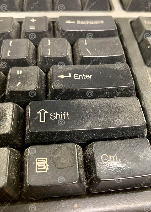 Germs and Dirt on a Computer Keyboard Stock Image - Image of dirt, muck ...