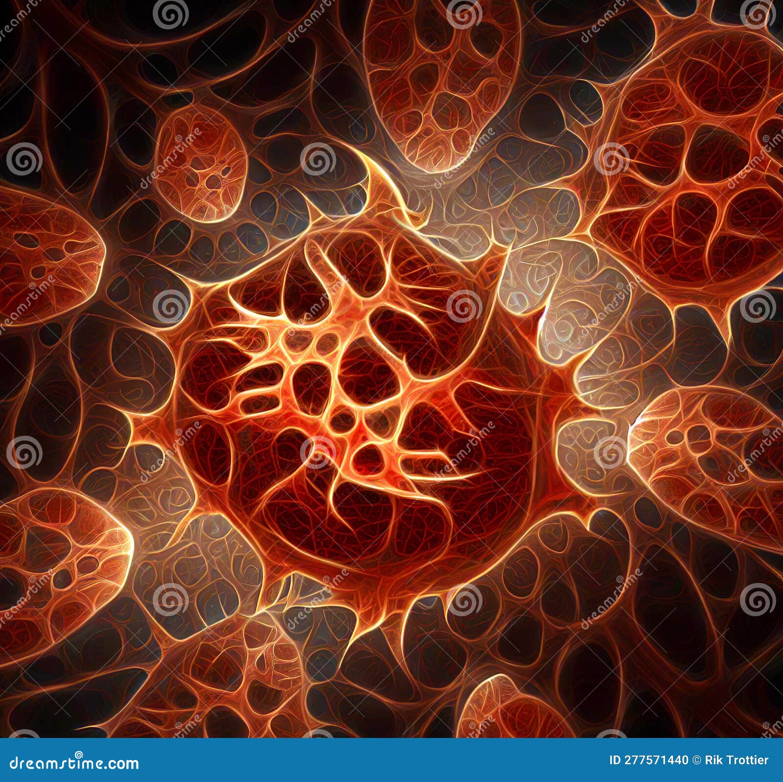 Germs Microorganism Cells Under Microscope. Viruses, Bacteria and ...