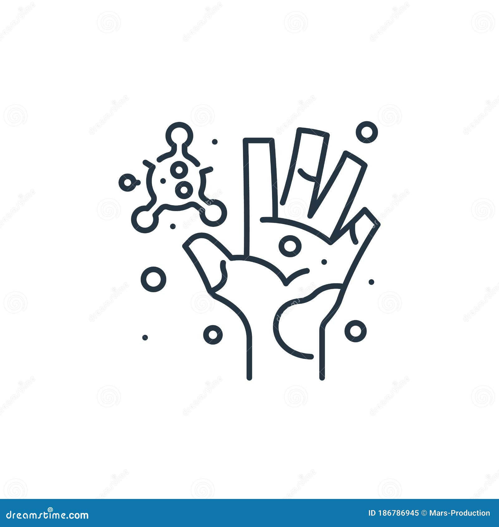 Germs Vector Icon. Germs Editable Stroke. Germs Linear Symbol for Use ...