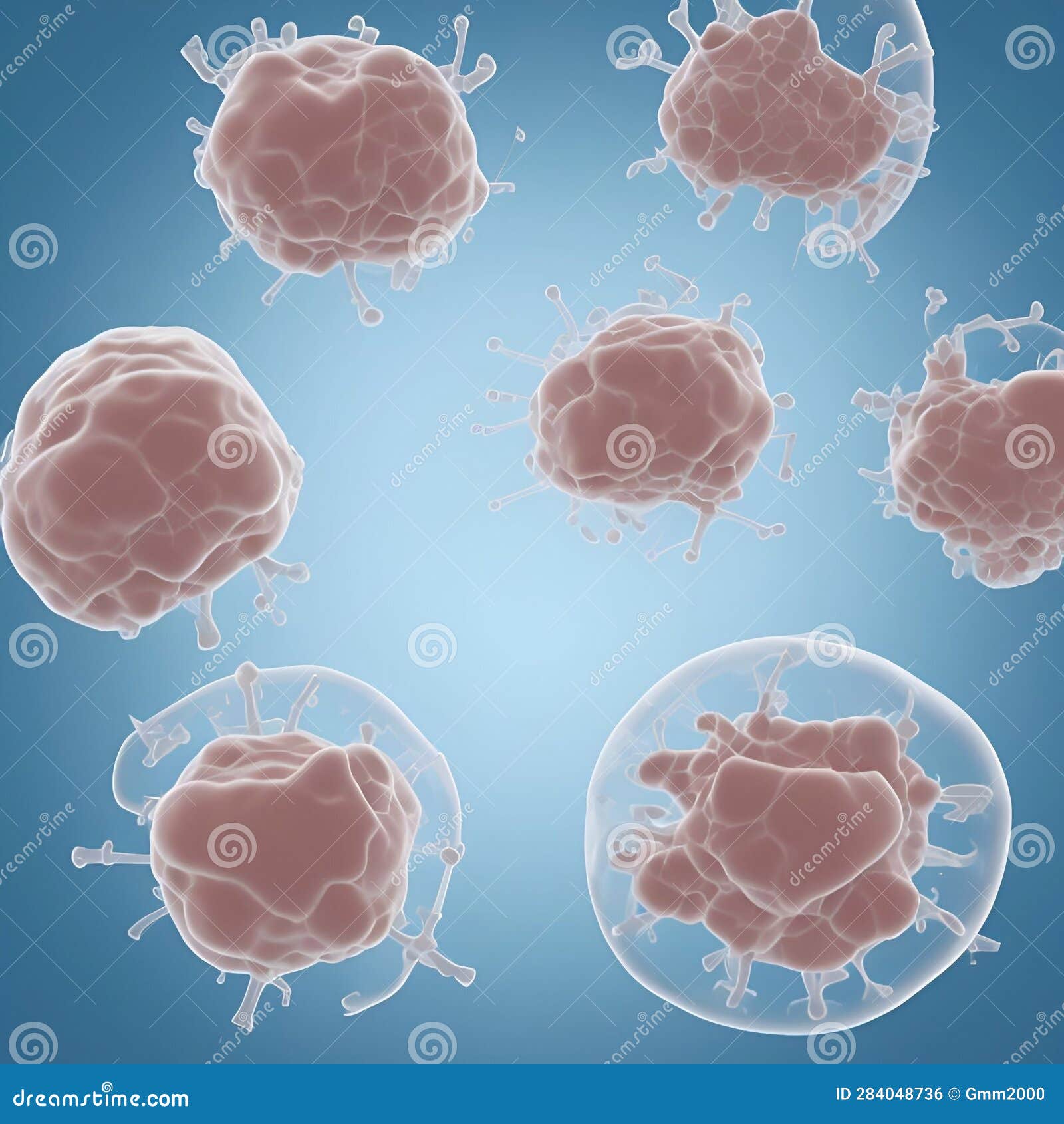 Germs Virus Bacteria Molecule Bubble Structure Hi Tech Background ...