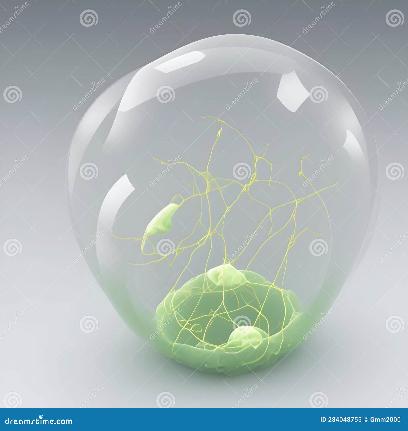 Germs Virus Bacteria Molecule Bubble Structure Hi Tech Background ...