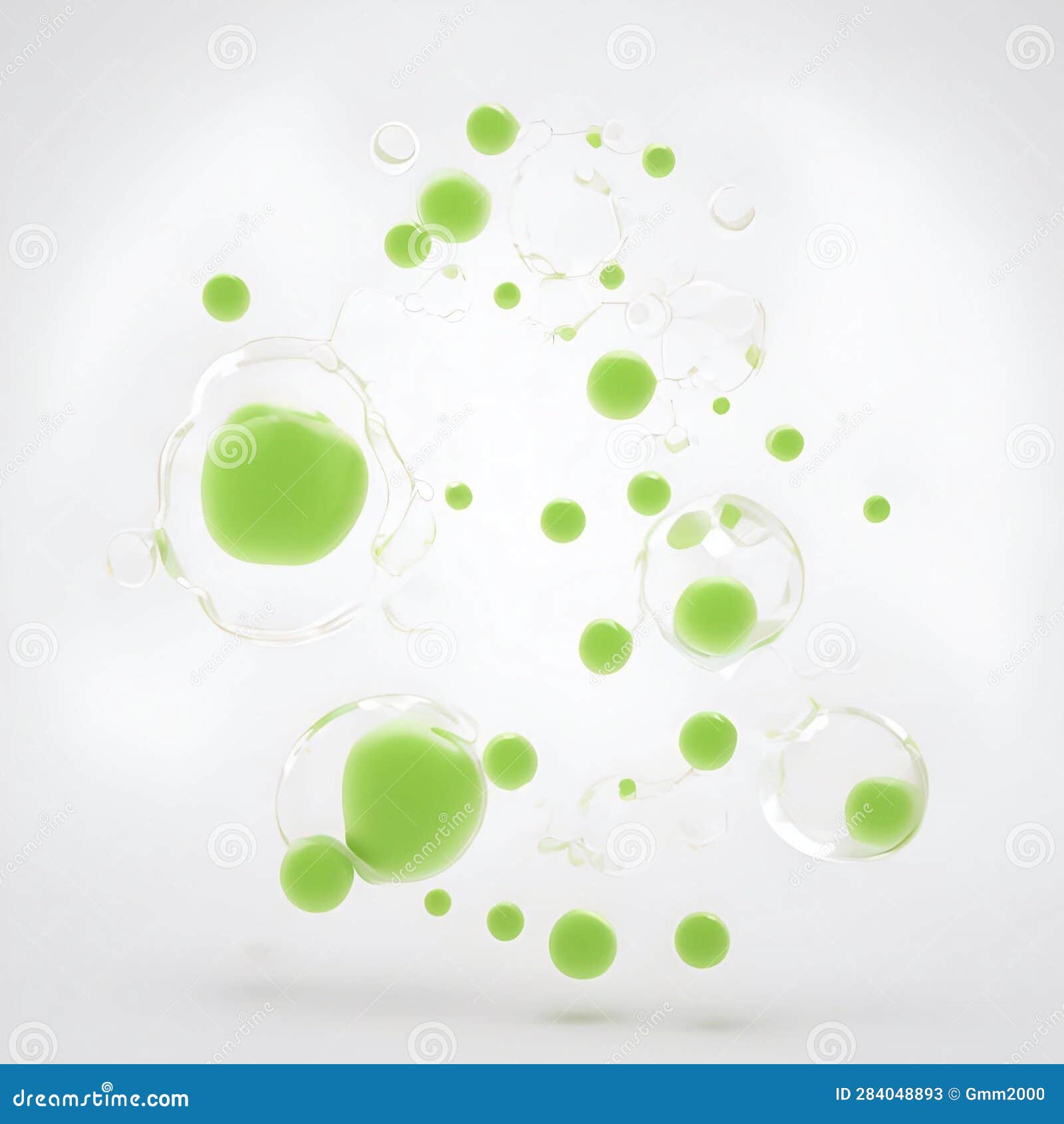 Germs Virus Bacteria Molecule Bubble Structure Hi Tech Background ...