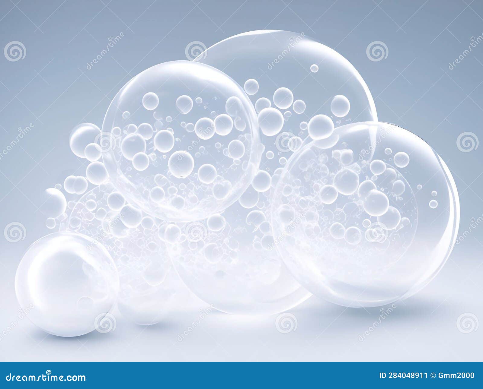 Germs Virus Bacteria Molecule Bubble Structure Hi Tech Background ...