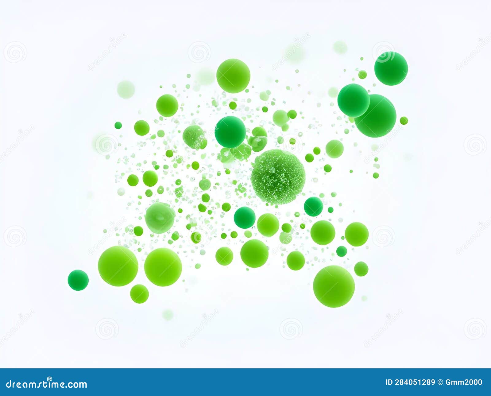 Germs Virus Bacteria Molecule Bubble Structure Hi Tech Background ...